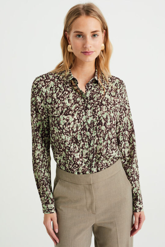 Dames blouse met fijne structuur | wefashion.nl