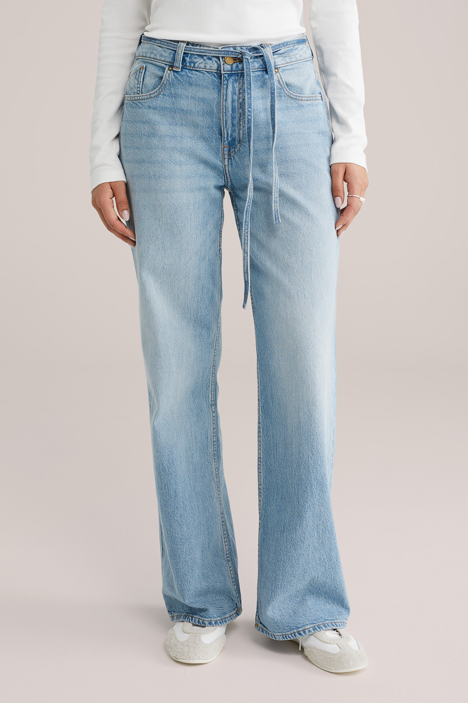 Dames high rise wide leg jeans | wefashion.com