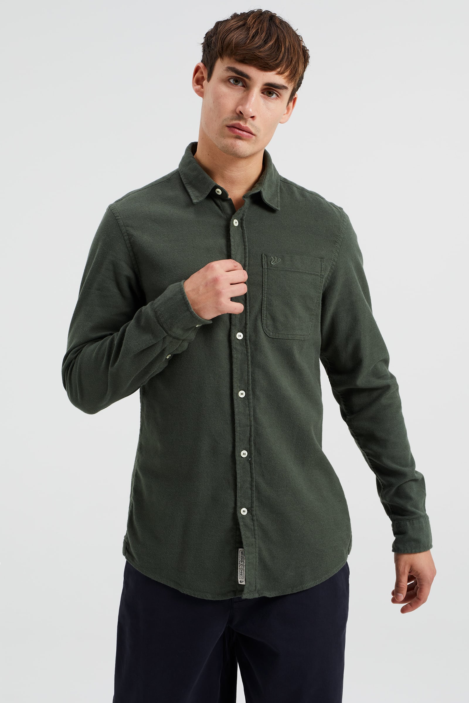 Heren tall fit overhemd met stretch | wefashion.com