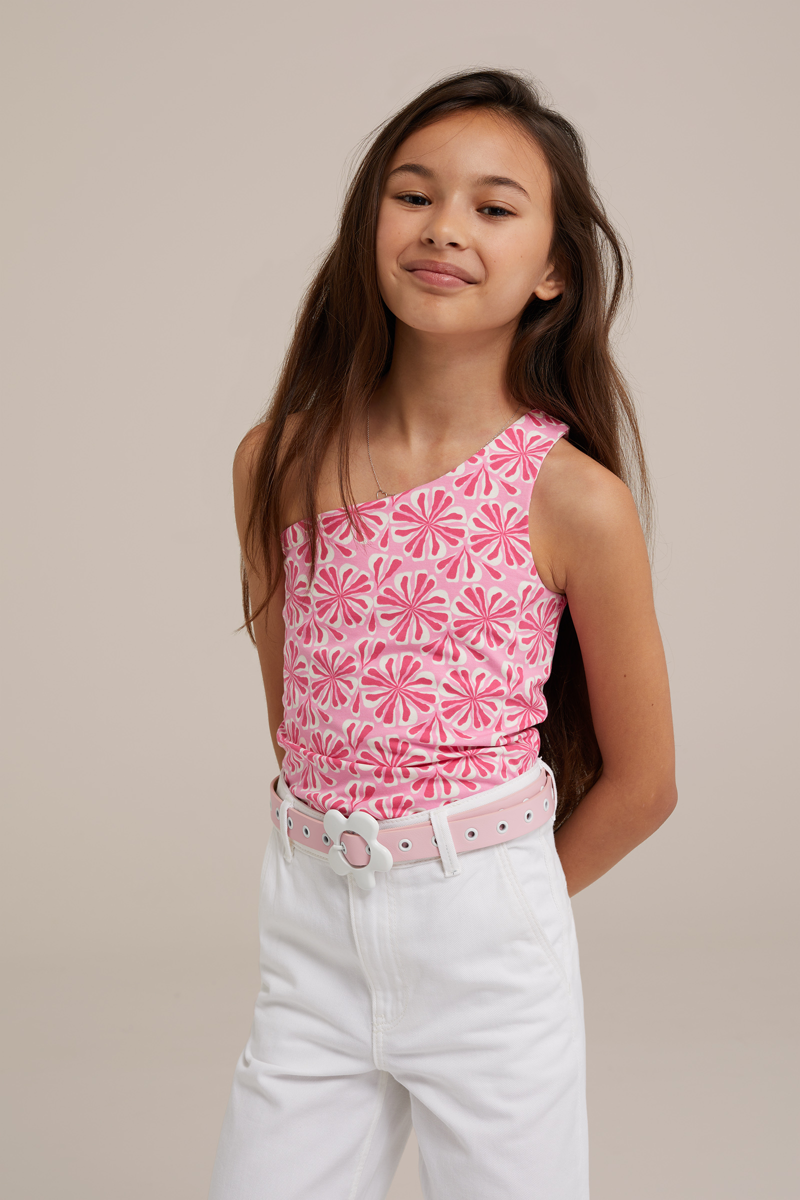 Meisjes one-shoulder top | wefashion.com