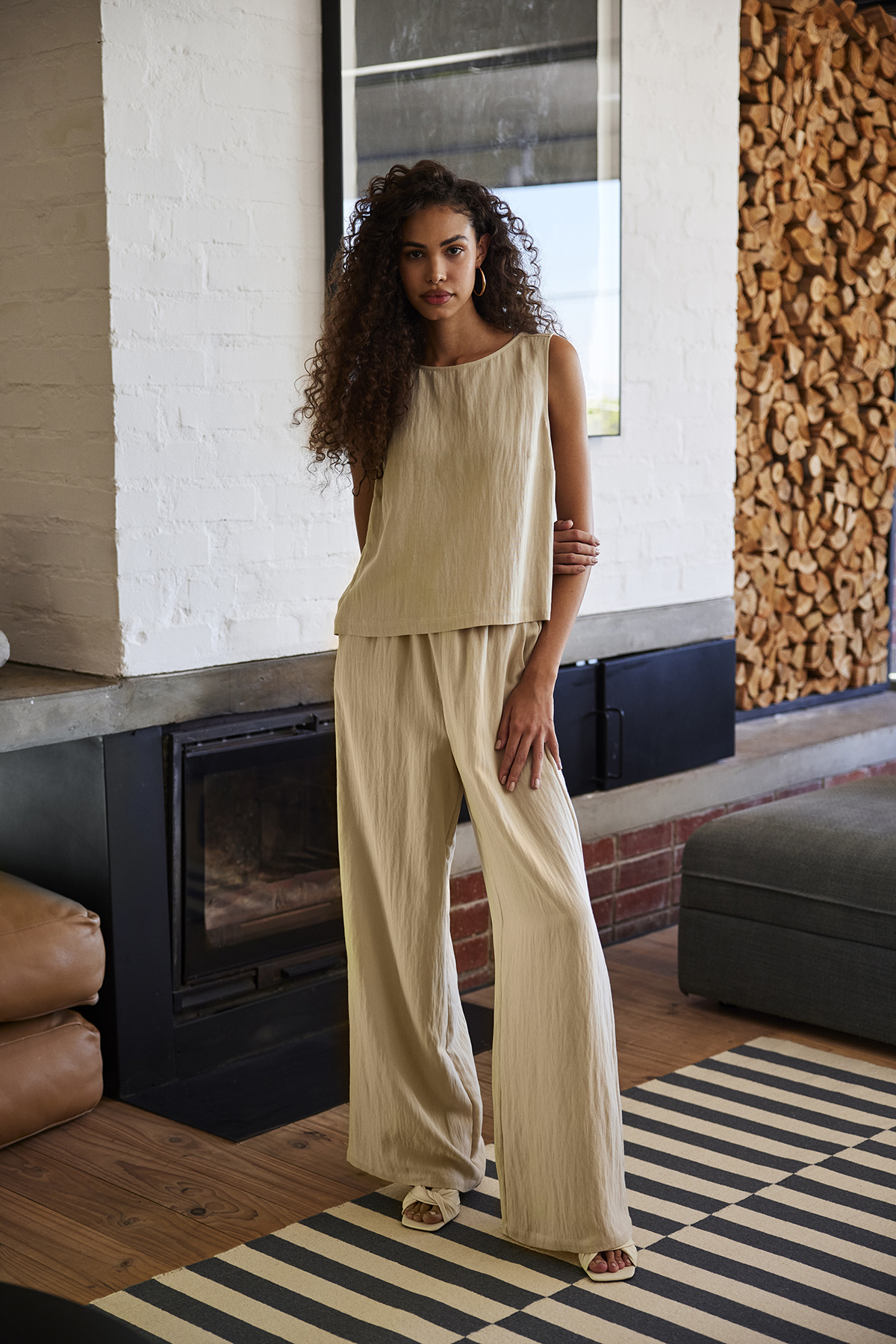 Dames top met linnenlook | wefashion.com