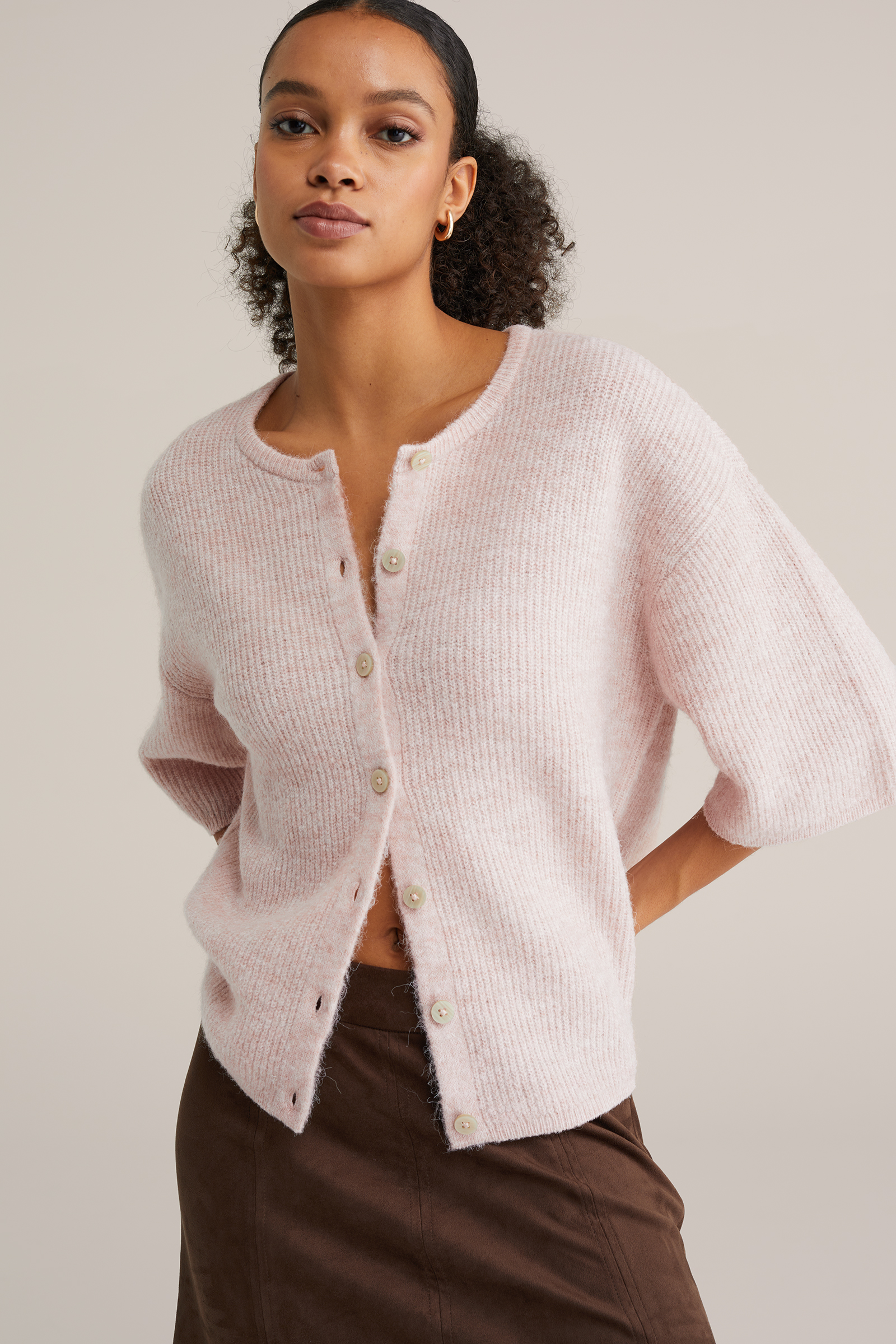 Dames vest met structuur | wefashion.com