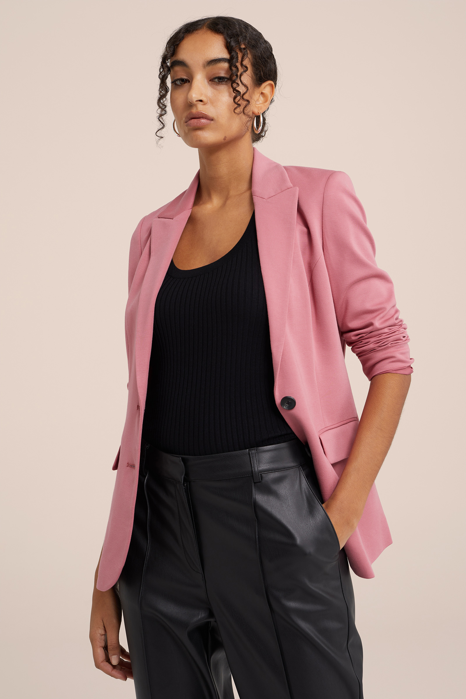 Dames getailleerde jersey-stretch blazer | wefashion.com