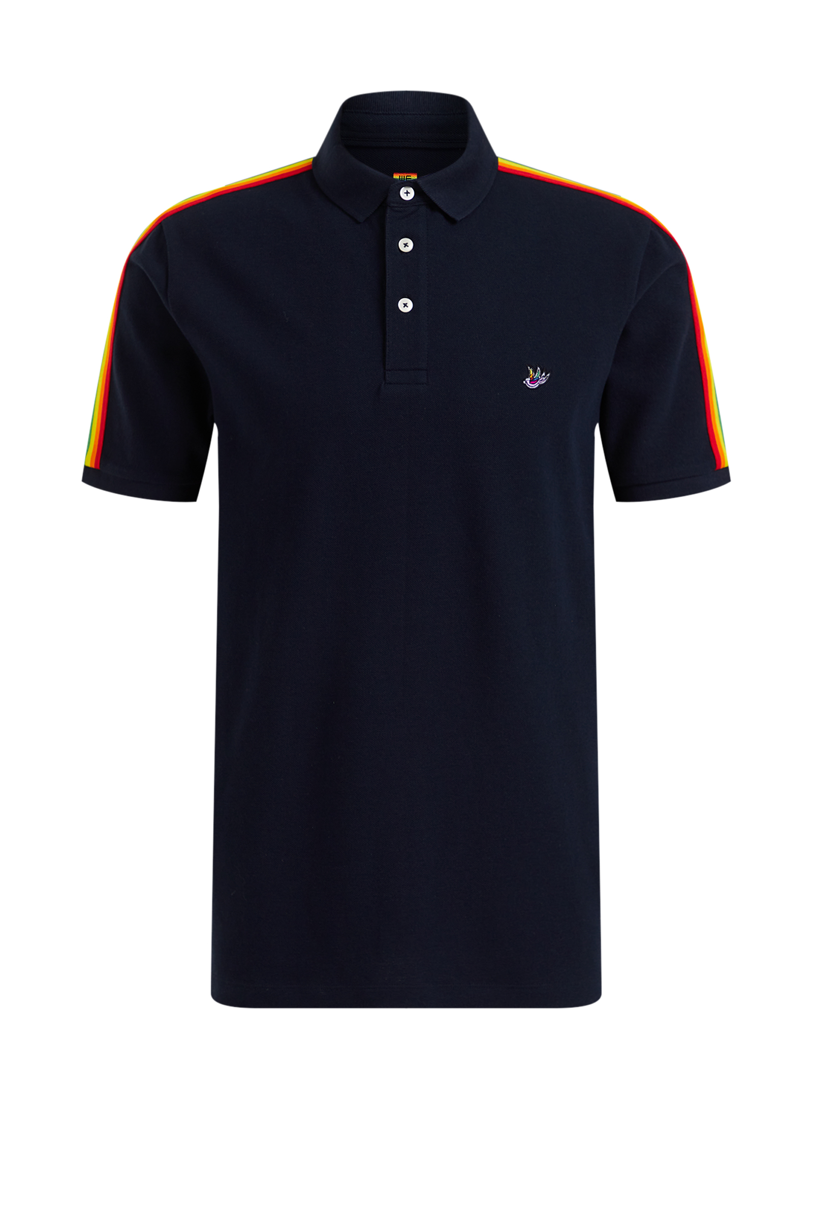 Heren pride polo met contrasterende boorden | wefashion.com