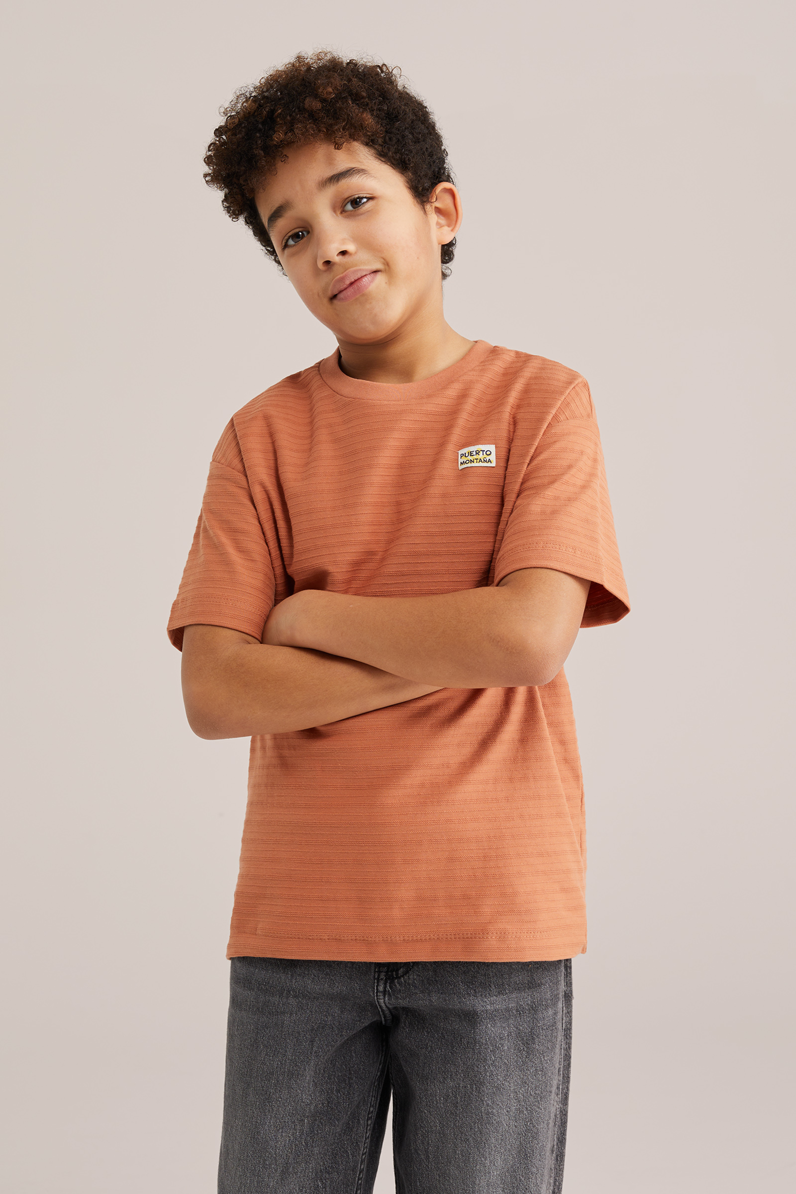 Jongens T-shirt met structuur | wefashion.com