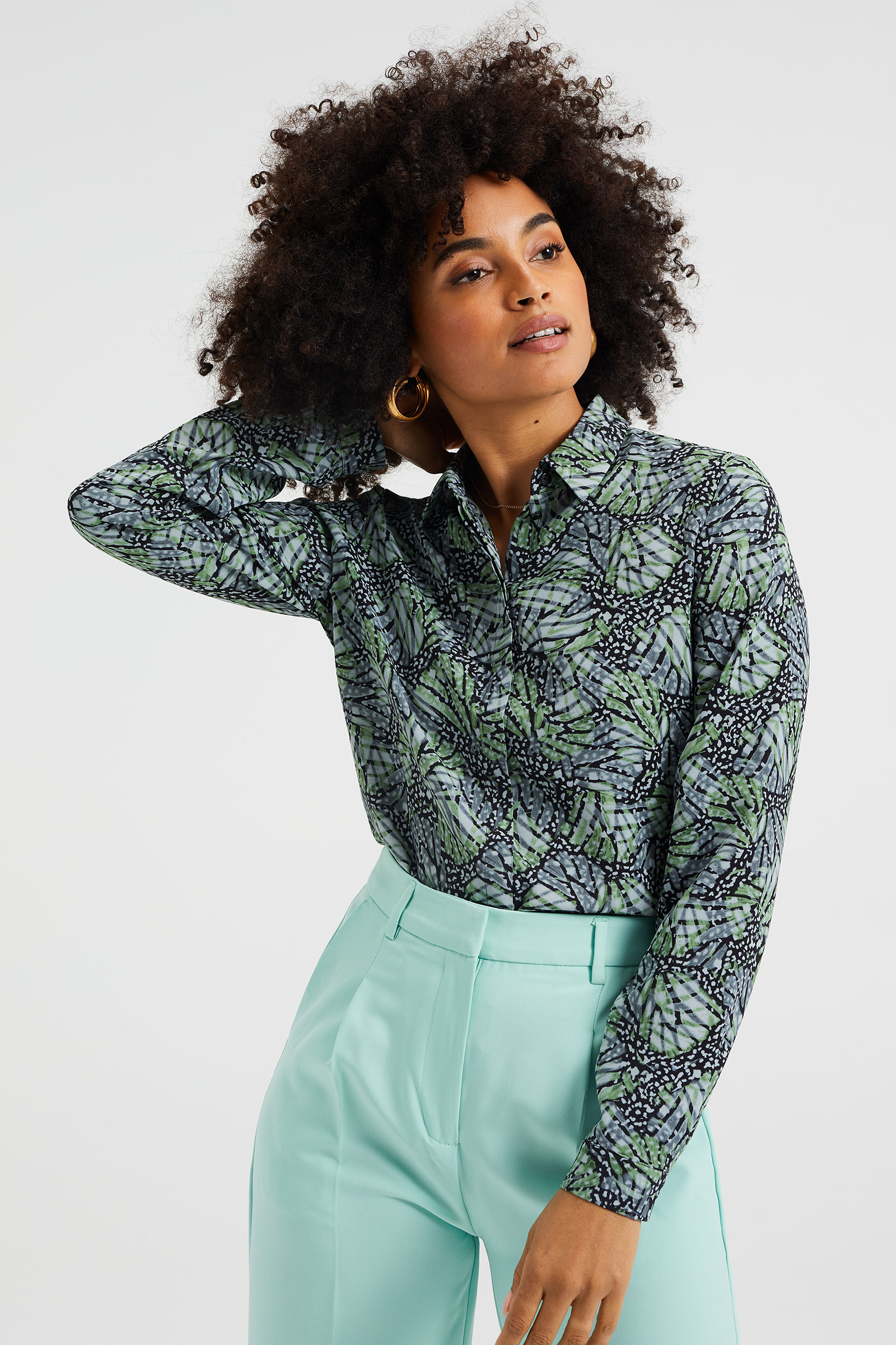 Dames geweven blouse | wefashion.com
