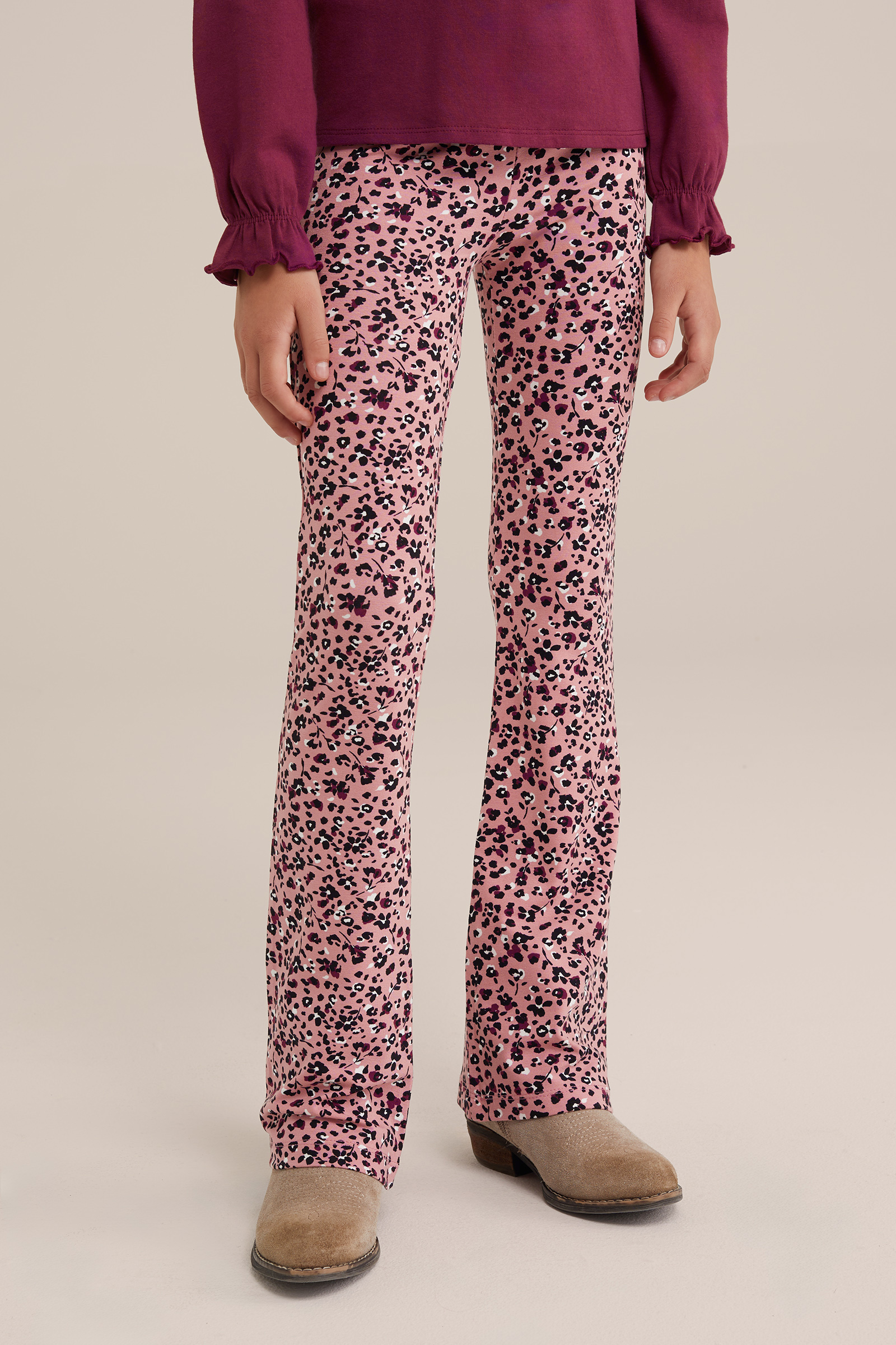 Meisjes flared legging met print | wefashion.com