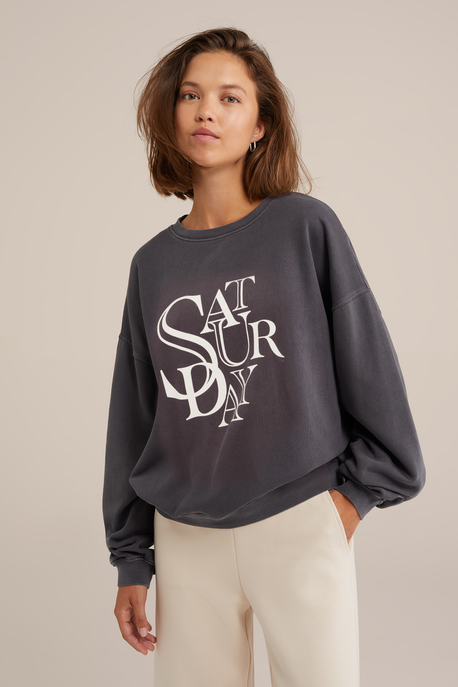 Dames sweater met opdruk | wefashion.com