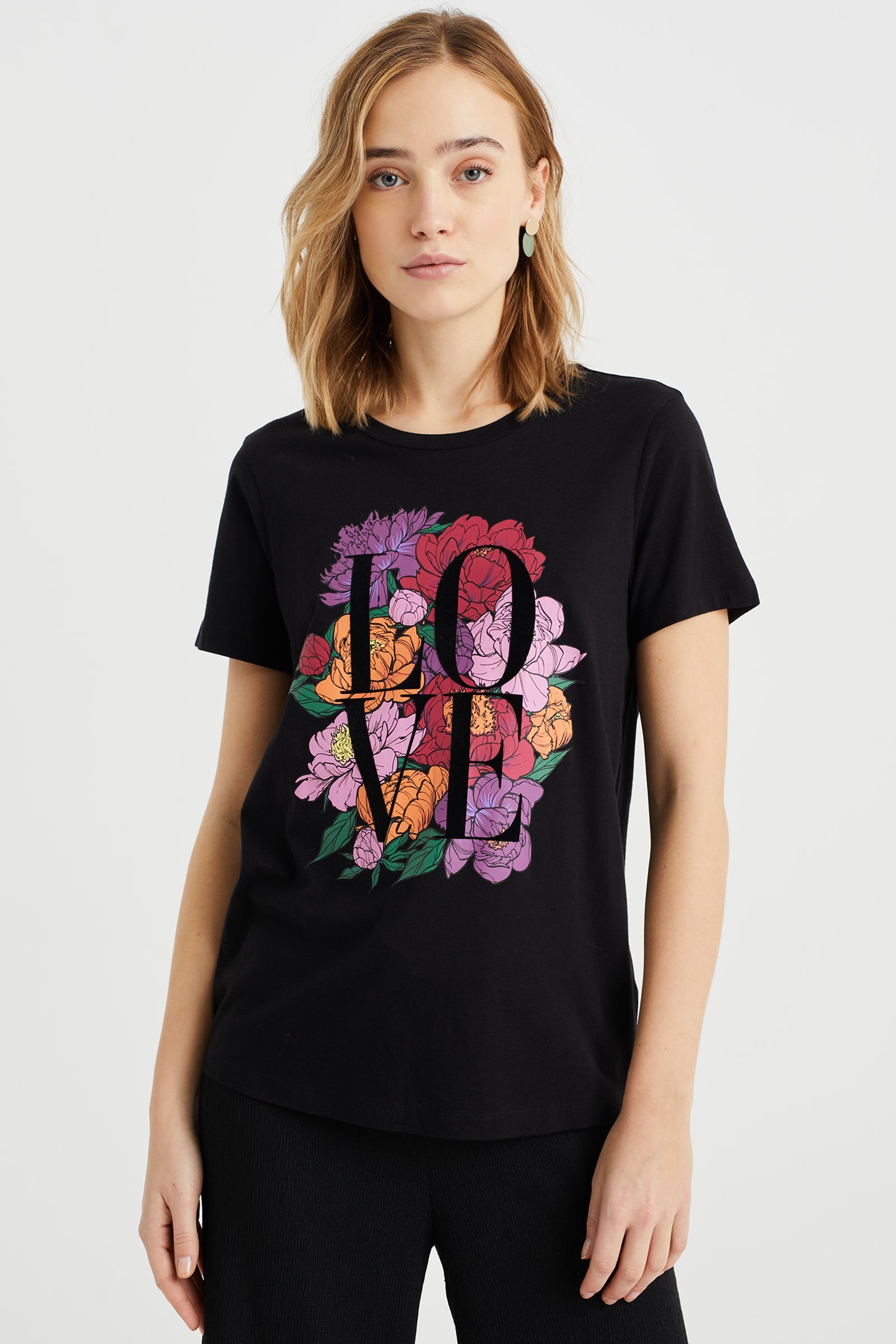 Dames T-shirt met opdruk | wefashion.com