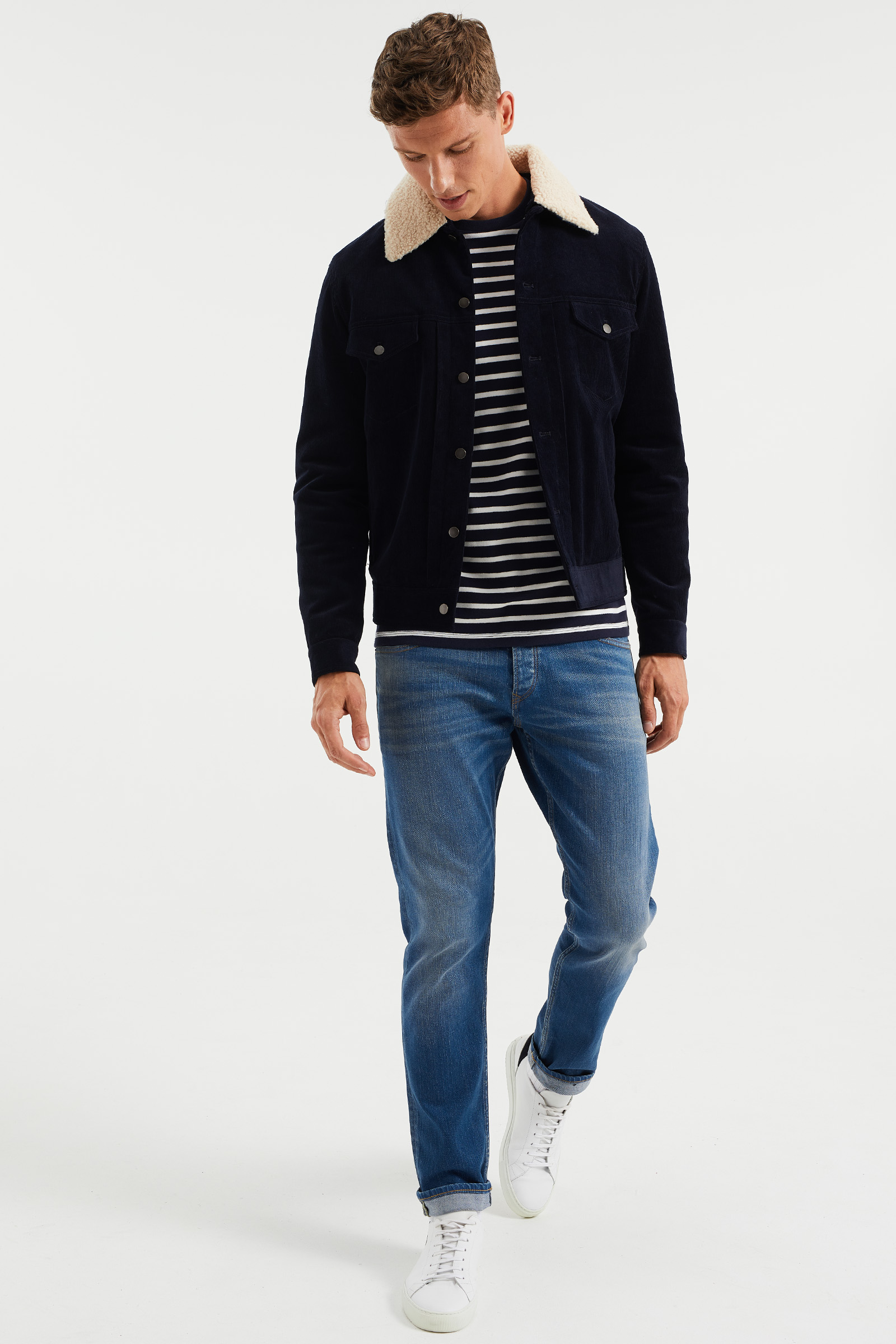 Herren-Slim-Fit-Jeans mit Komfort-Stretch | wefashion.com