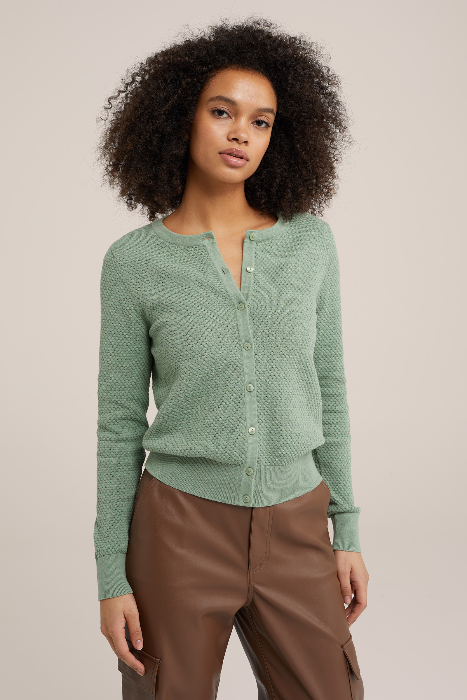 Dames vest met structuur | wefashion.com