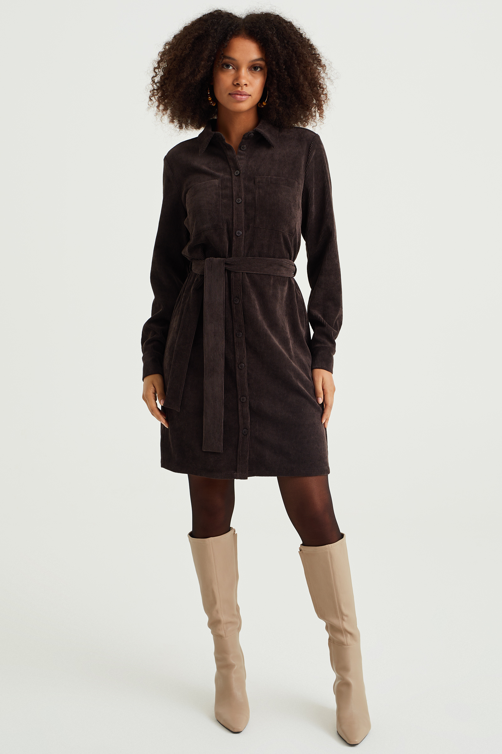 Dames corduroy jurk | wefashion.com