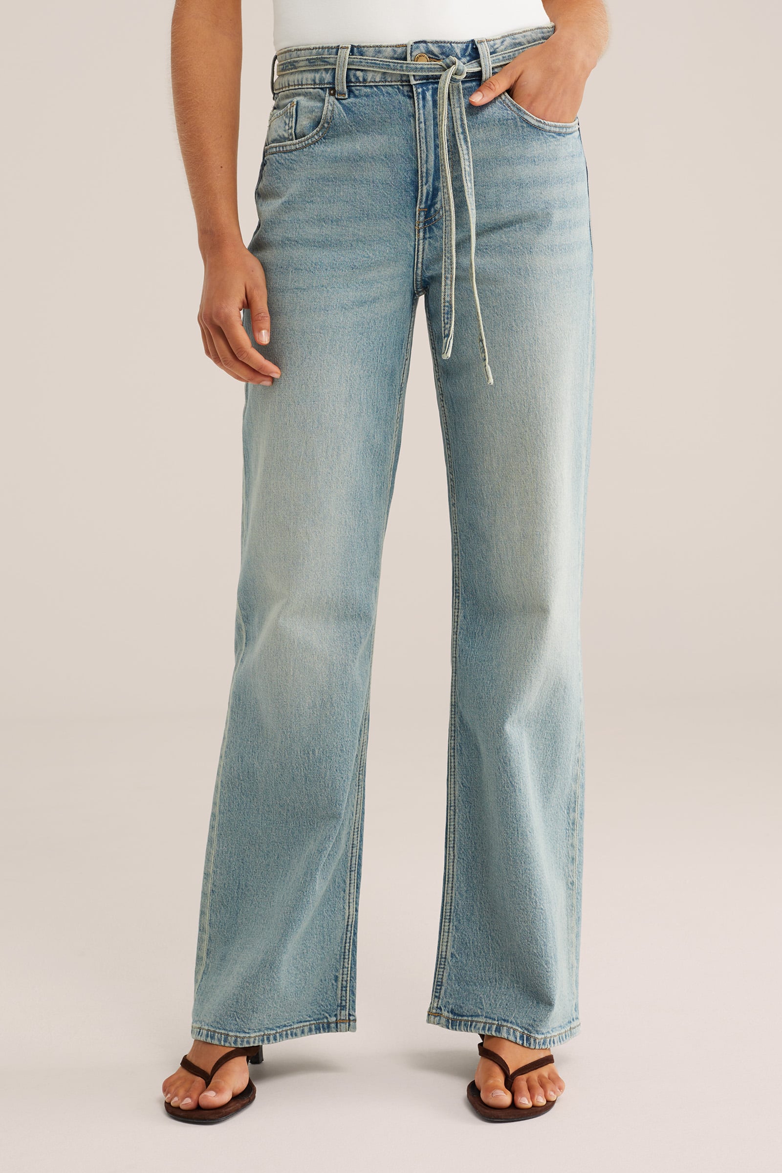 Dames high rise wide leg jeans | wefashion.com