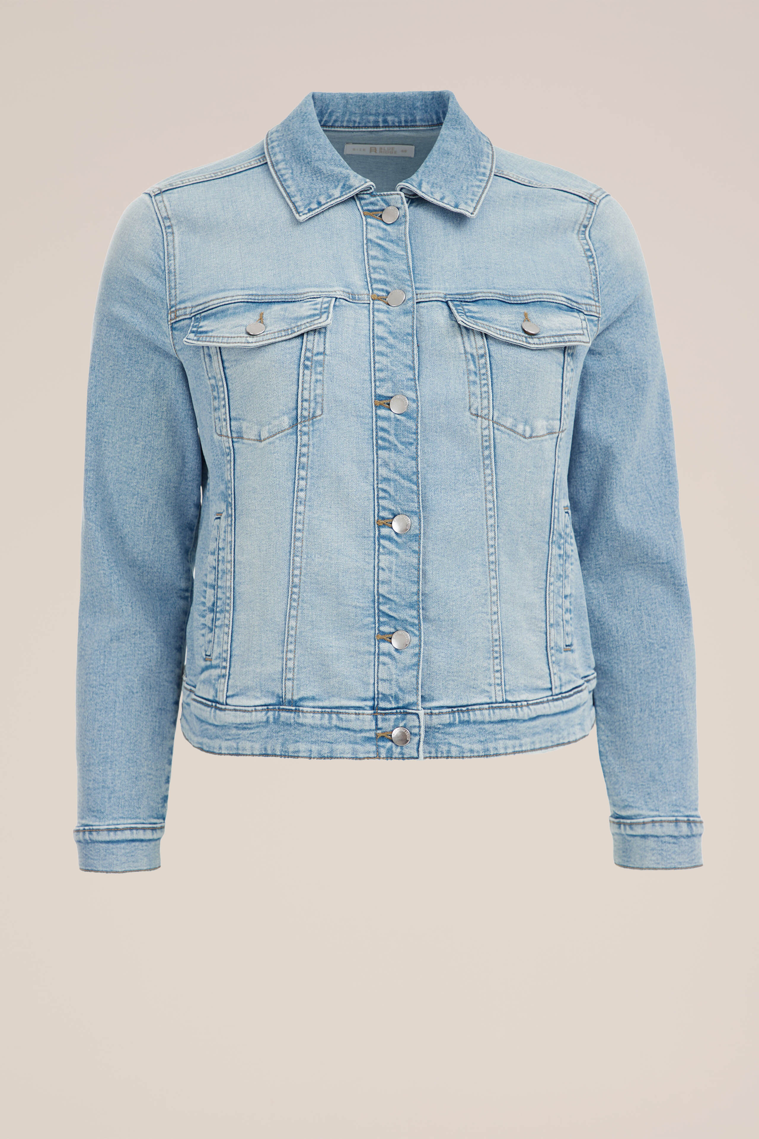 Dames denim jack met comfortstretch - Curve | wefashion.be
