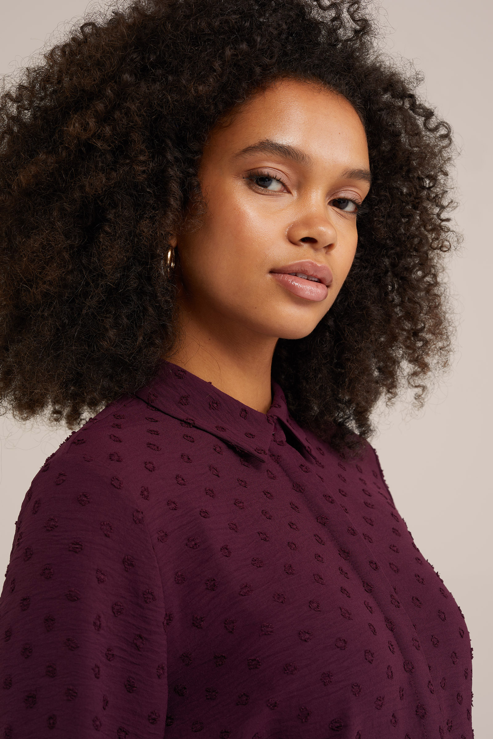 Dames blouse met structuur | wefashion.com