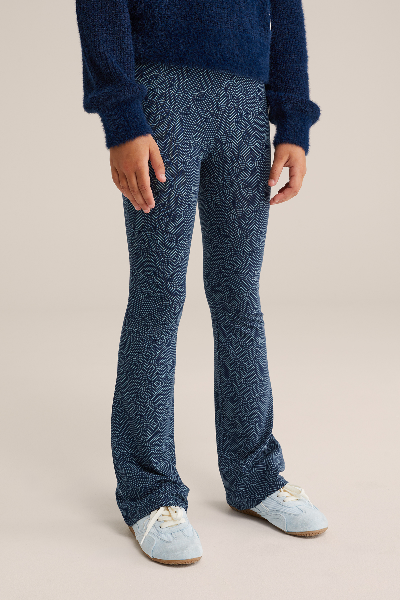 Meisjes flared legging met print | wefashion.com