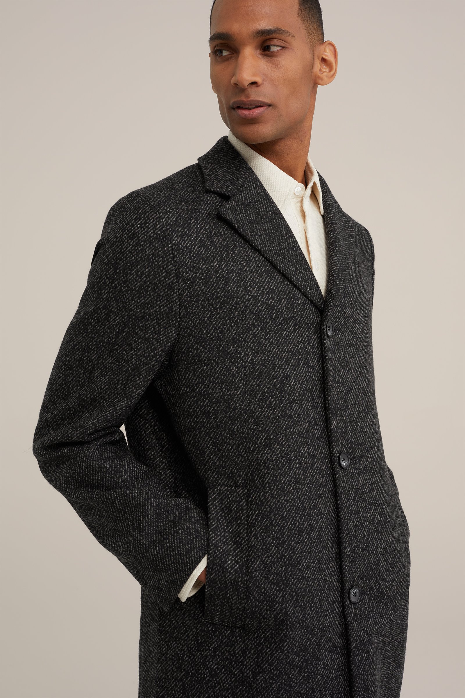 Heren overjas met dessin | wefashion.com