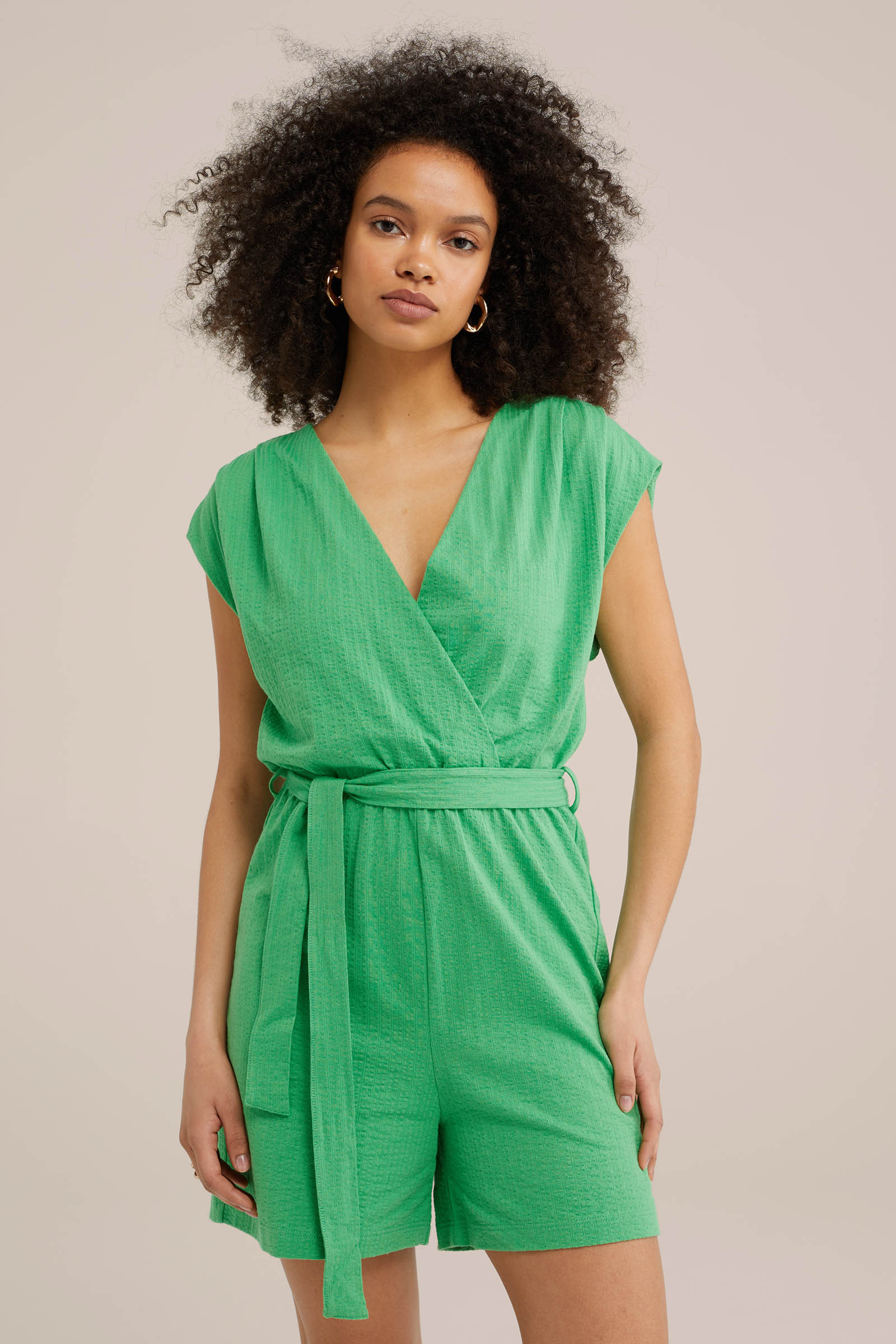 Dames jumpsuit met structuur | wefashion.com