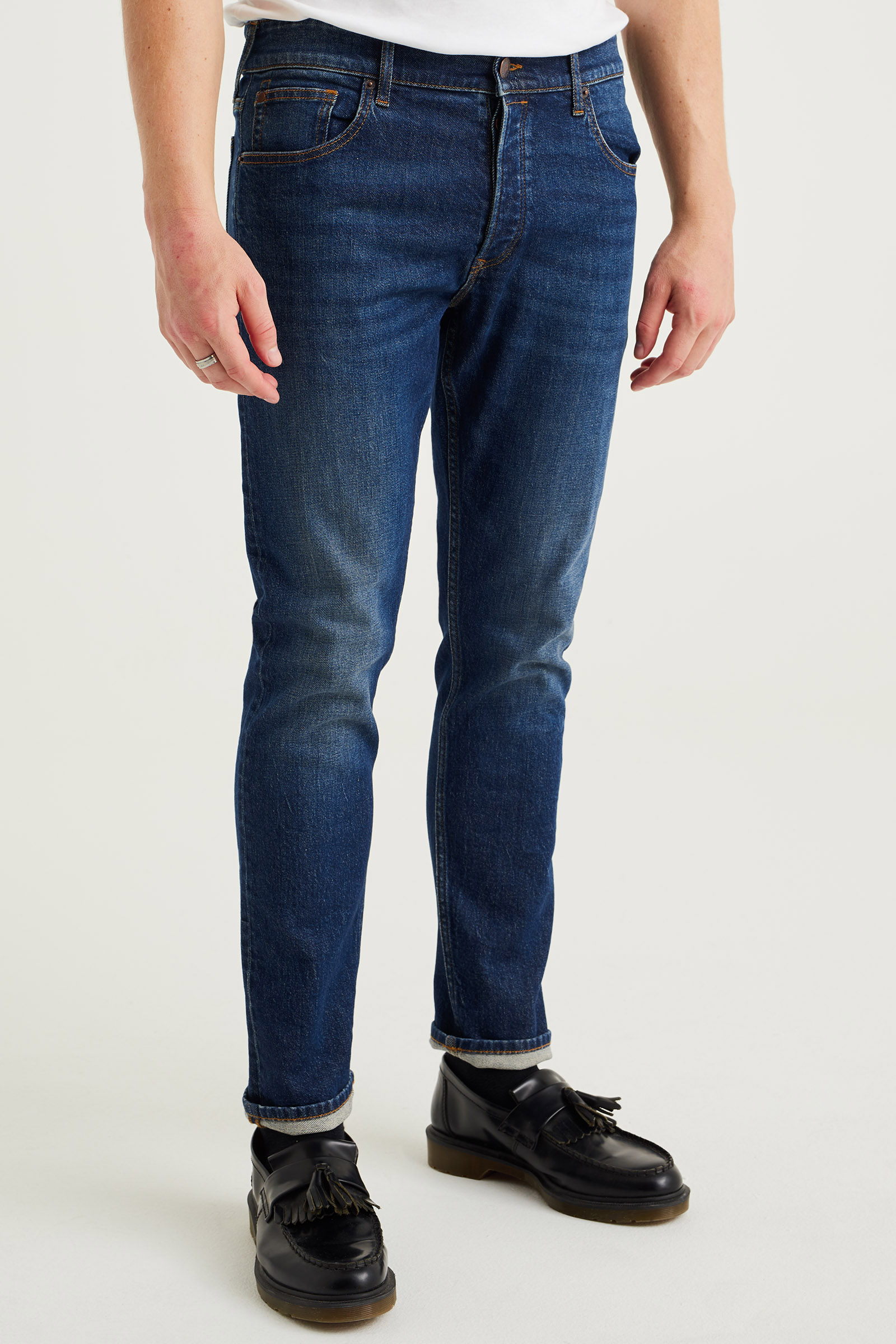 Herren-Slim-Fit-Jeans mit Komfort-Stretch | wefashion.com