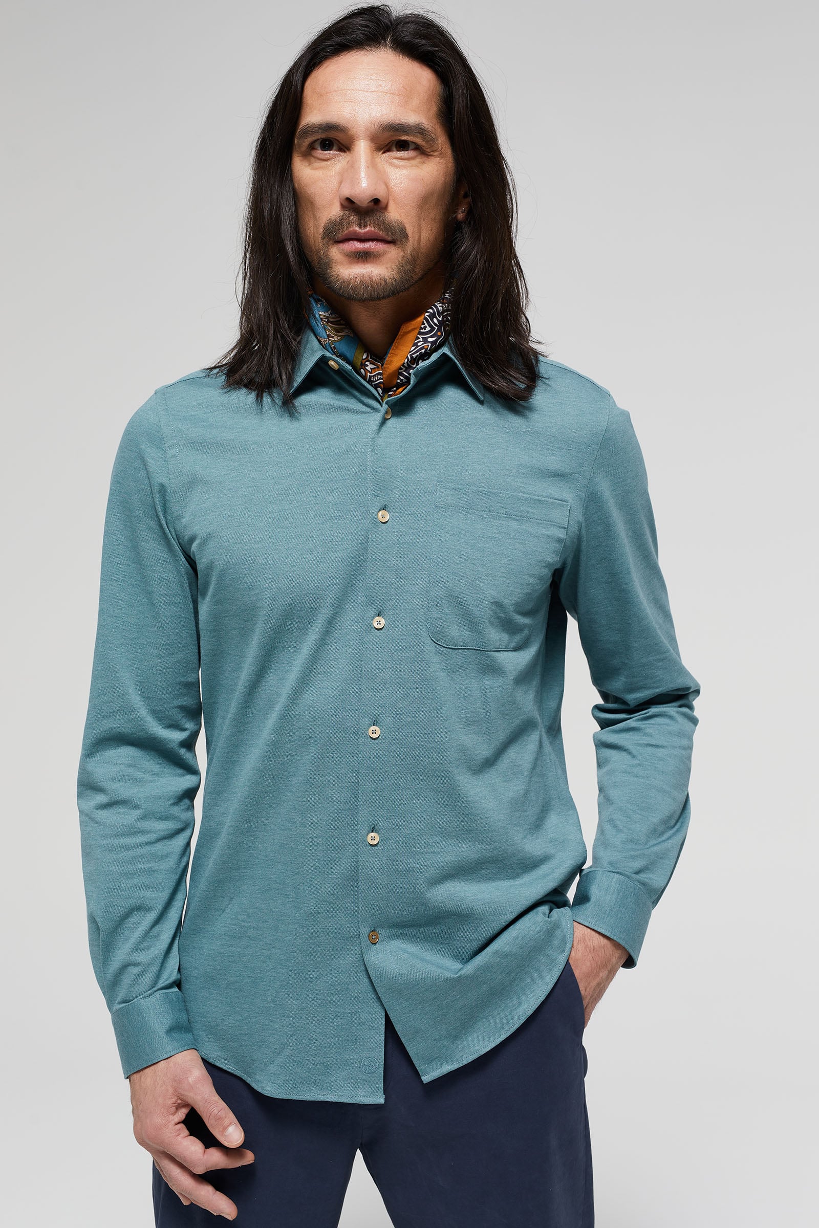 Heren slim fit overhemd | wefashion.com