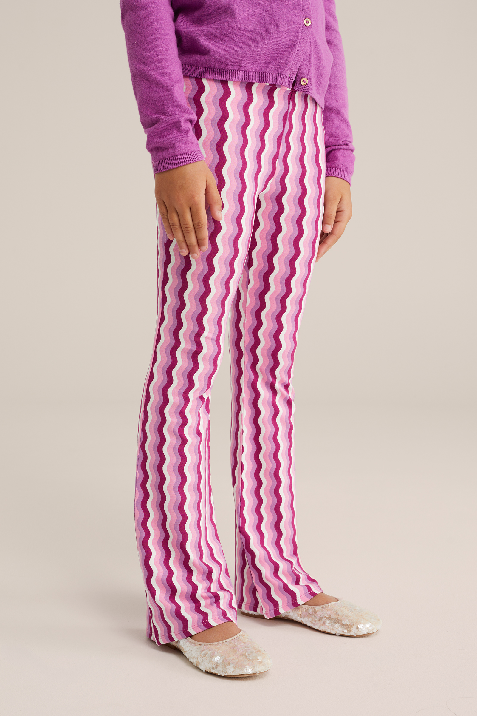 Meisjes flared legging met print | wefashion.com