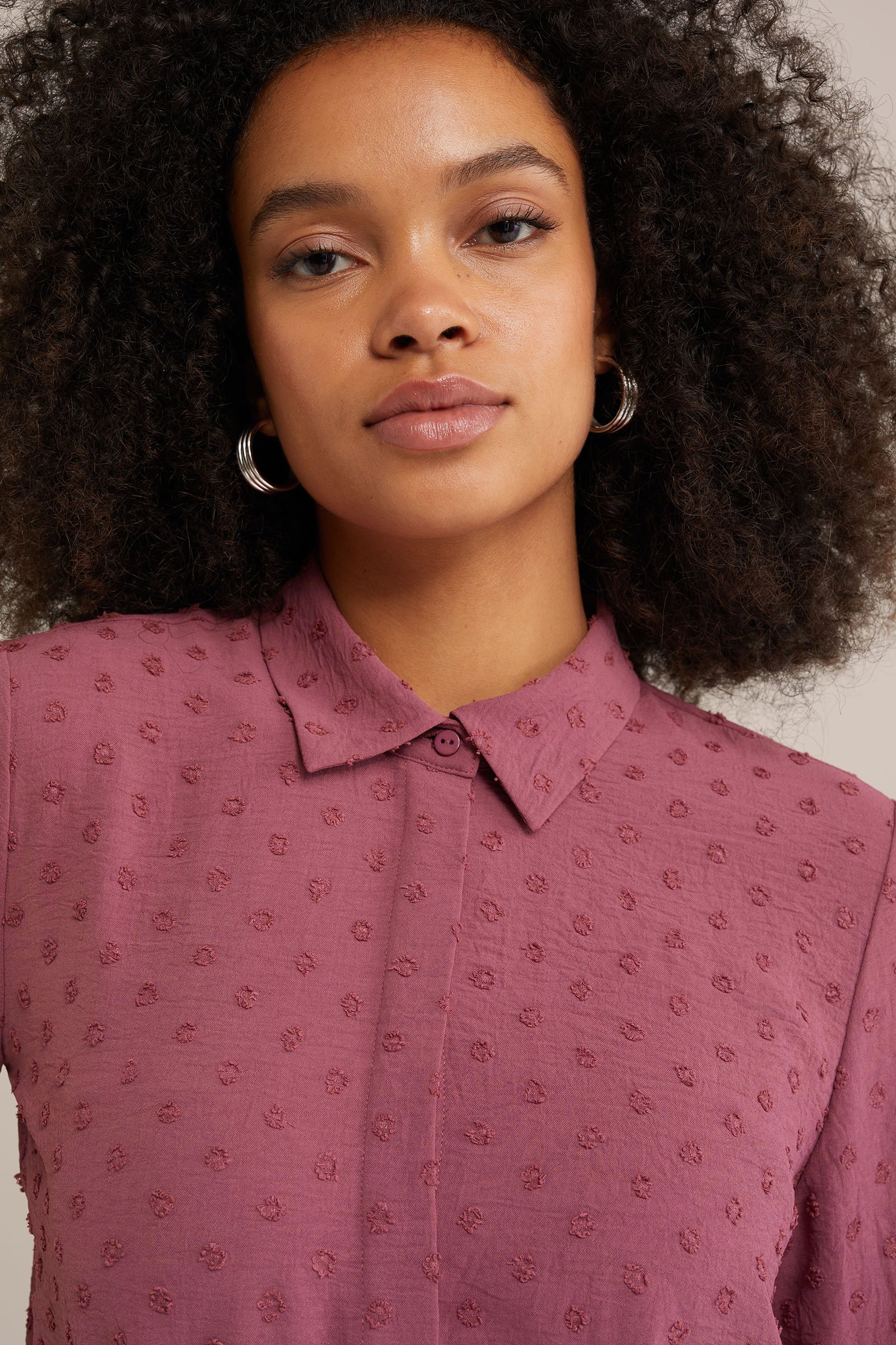 Dames blouse met structuur | wefashion.com