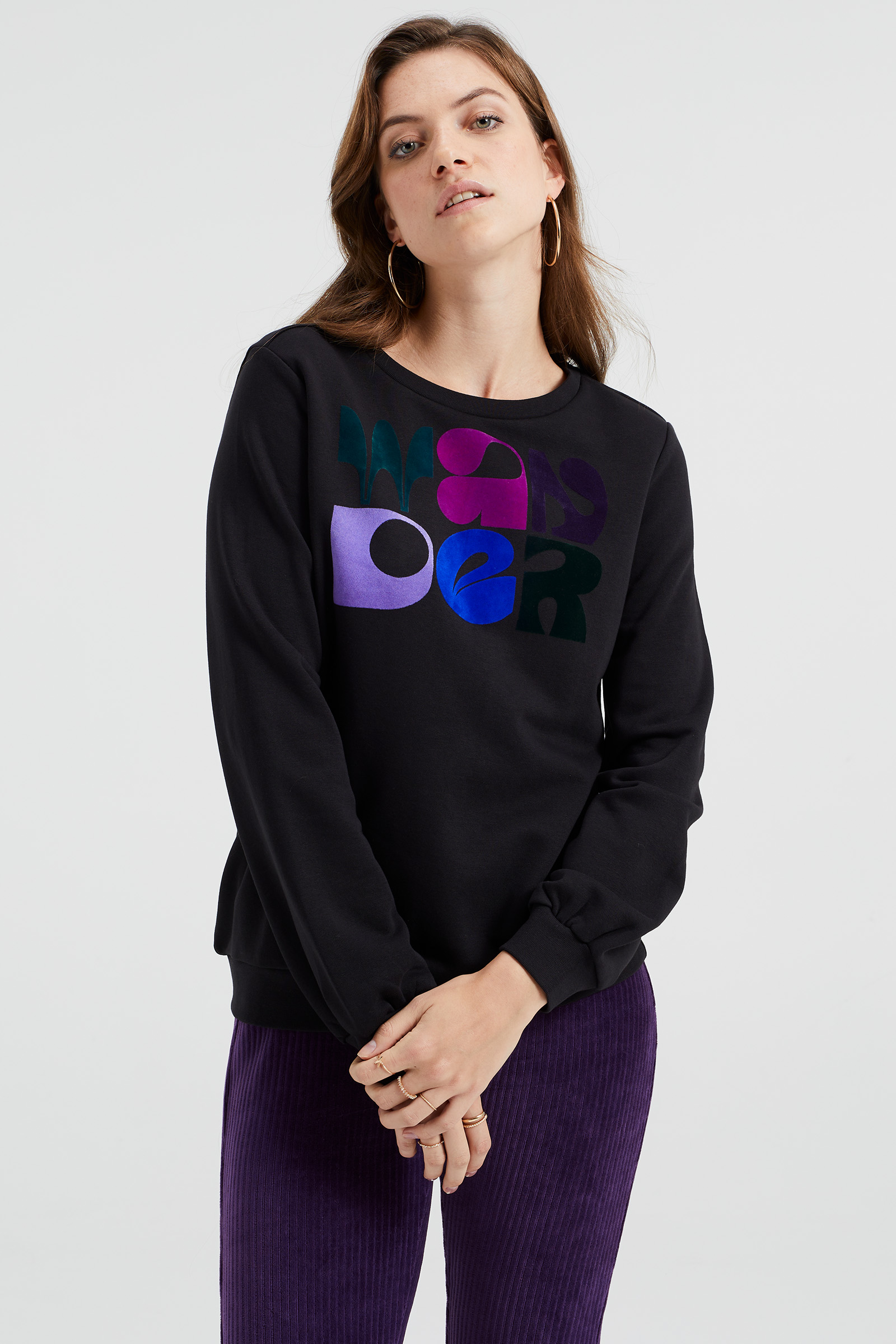 Dames sweater met opdruk | wefashion.com