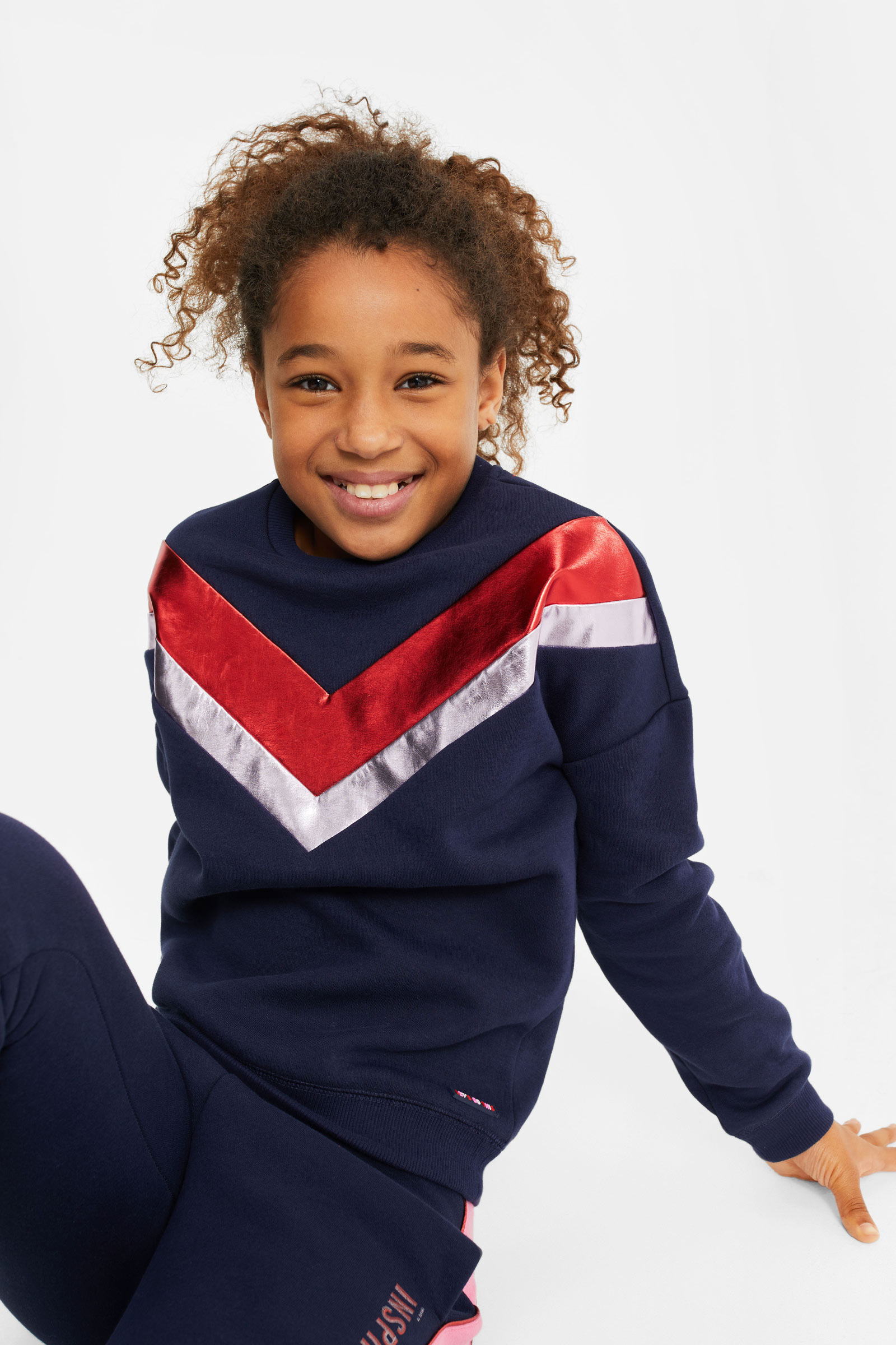 Meisjes sportpak met kleurdetail | wefashion.com