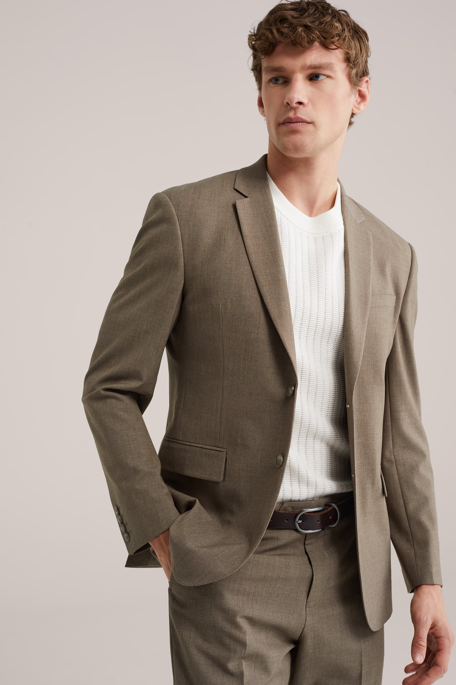 Heren slim fit blazer - THE FLEX SUIT | wefashion.com