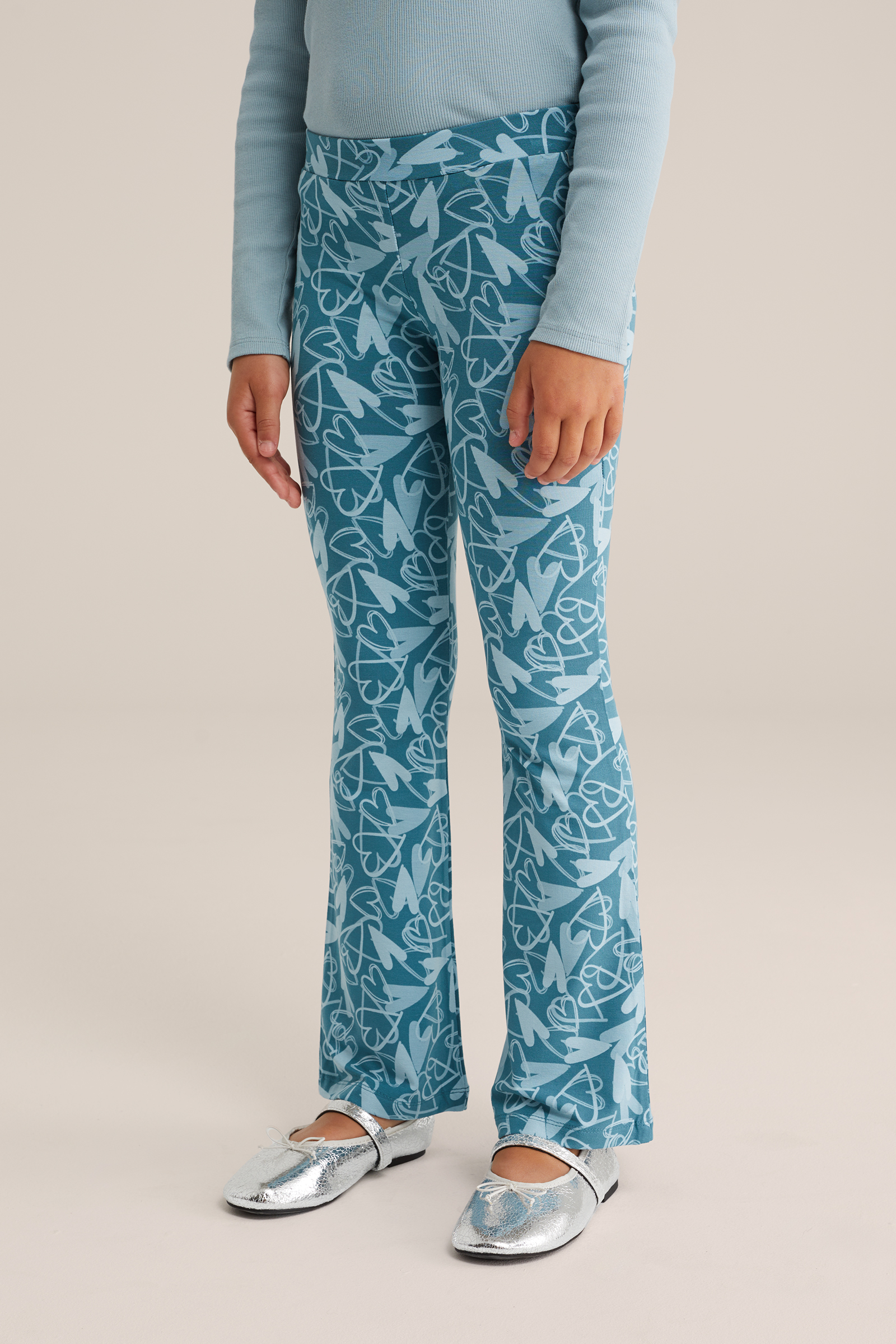 Meisjes flared legging met print | wefashion.com