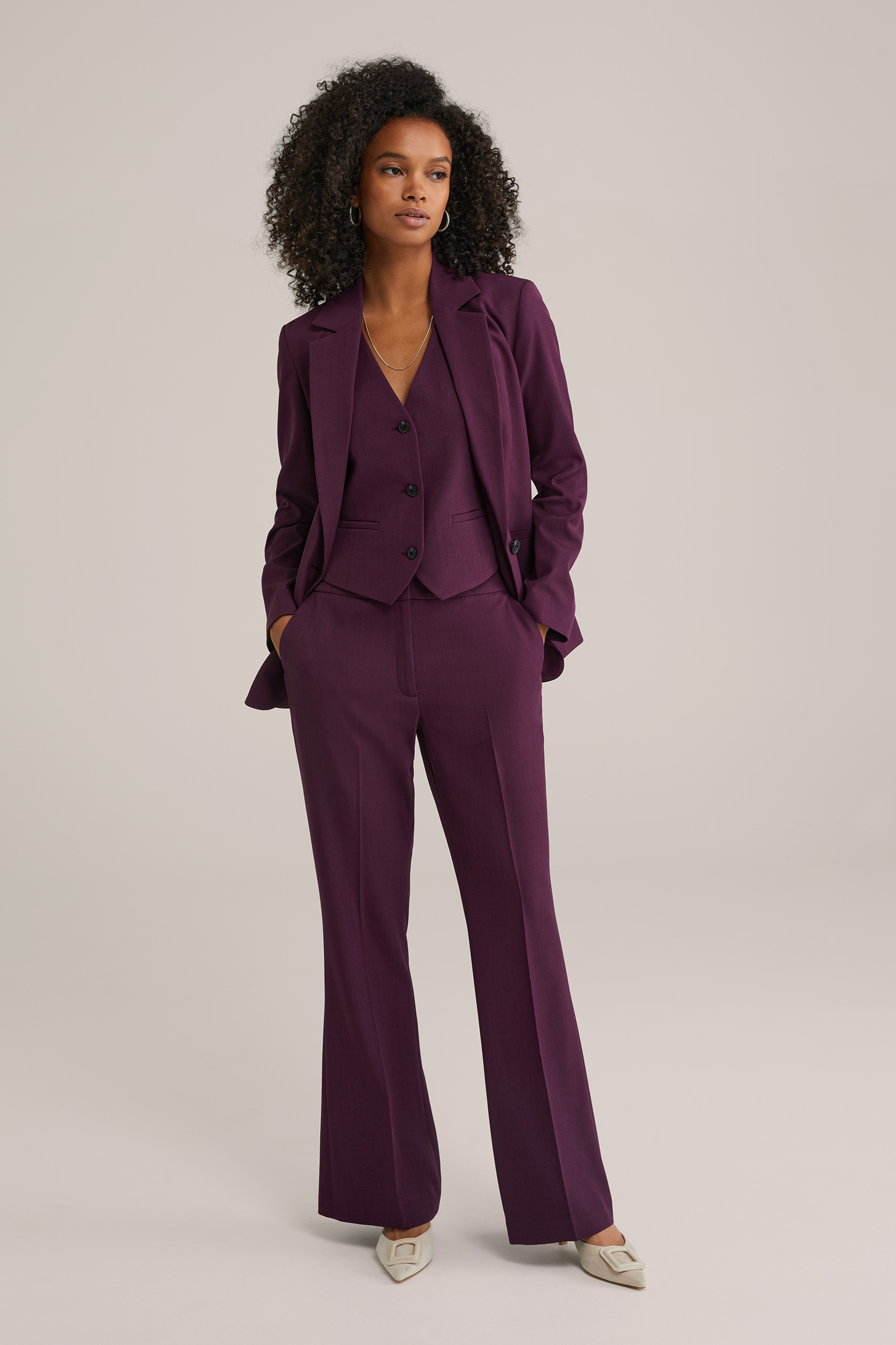 Dames Regular fit driedelig pak | wefashion.com