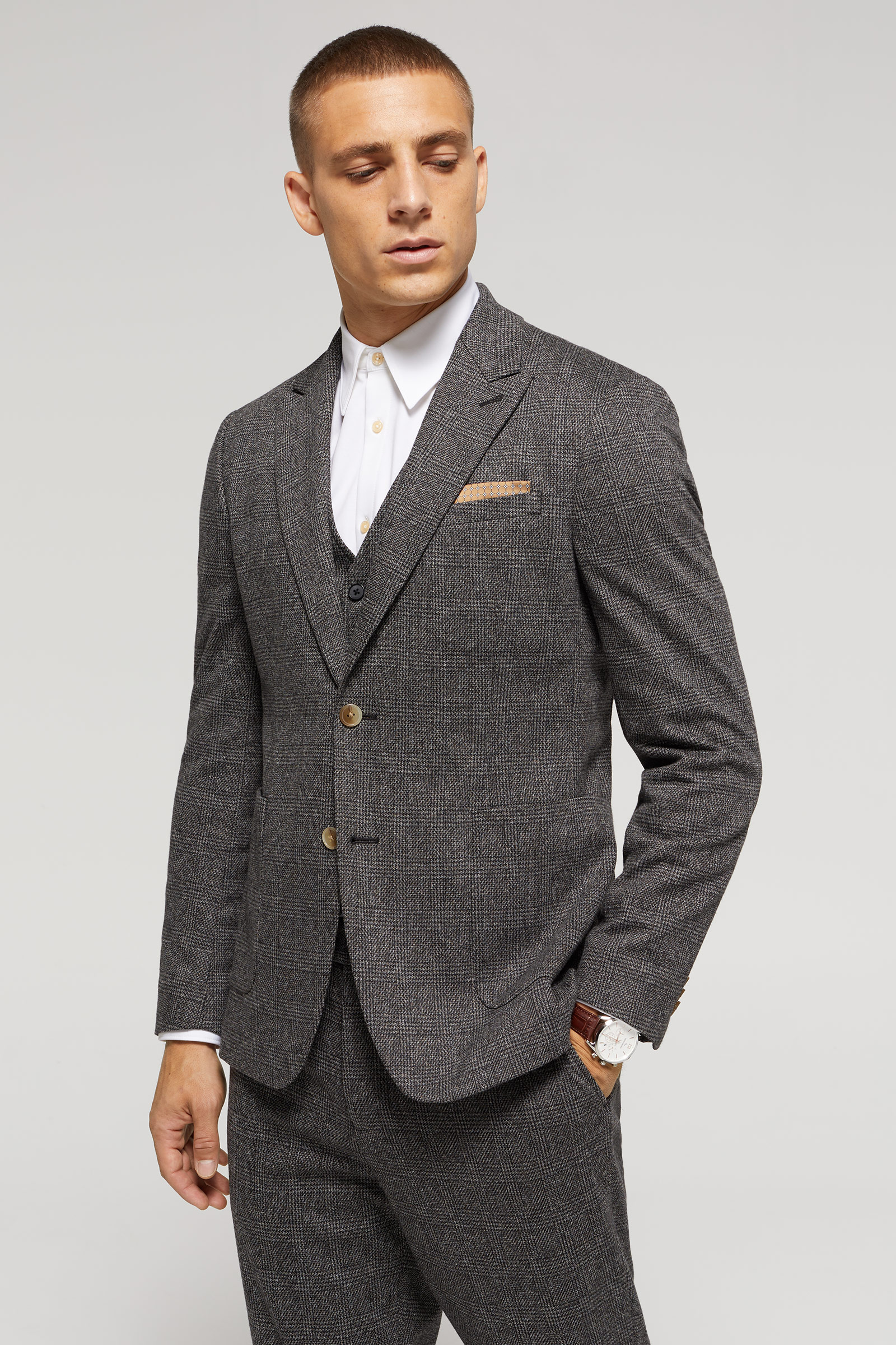 Van Gils regular fit pak met ruitdessin | wefashion.com