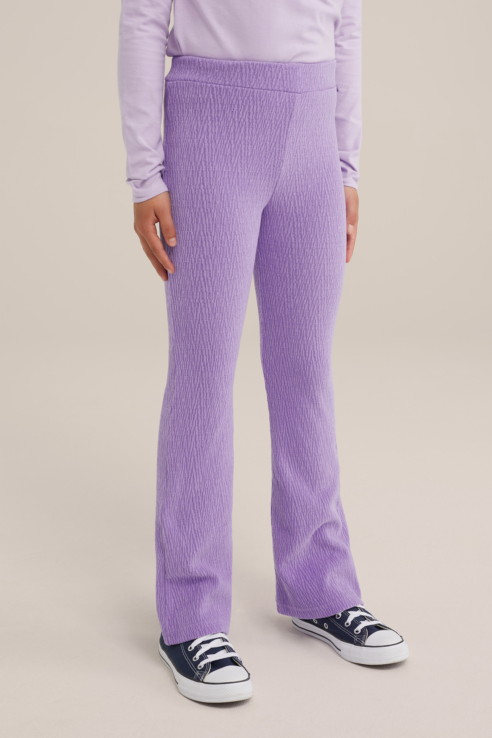 Meisjes flared legging met structuur | wefashion.com