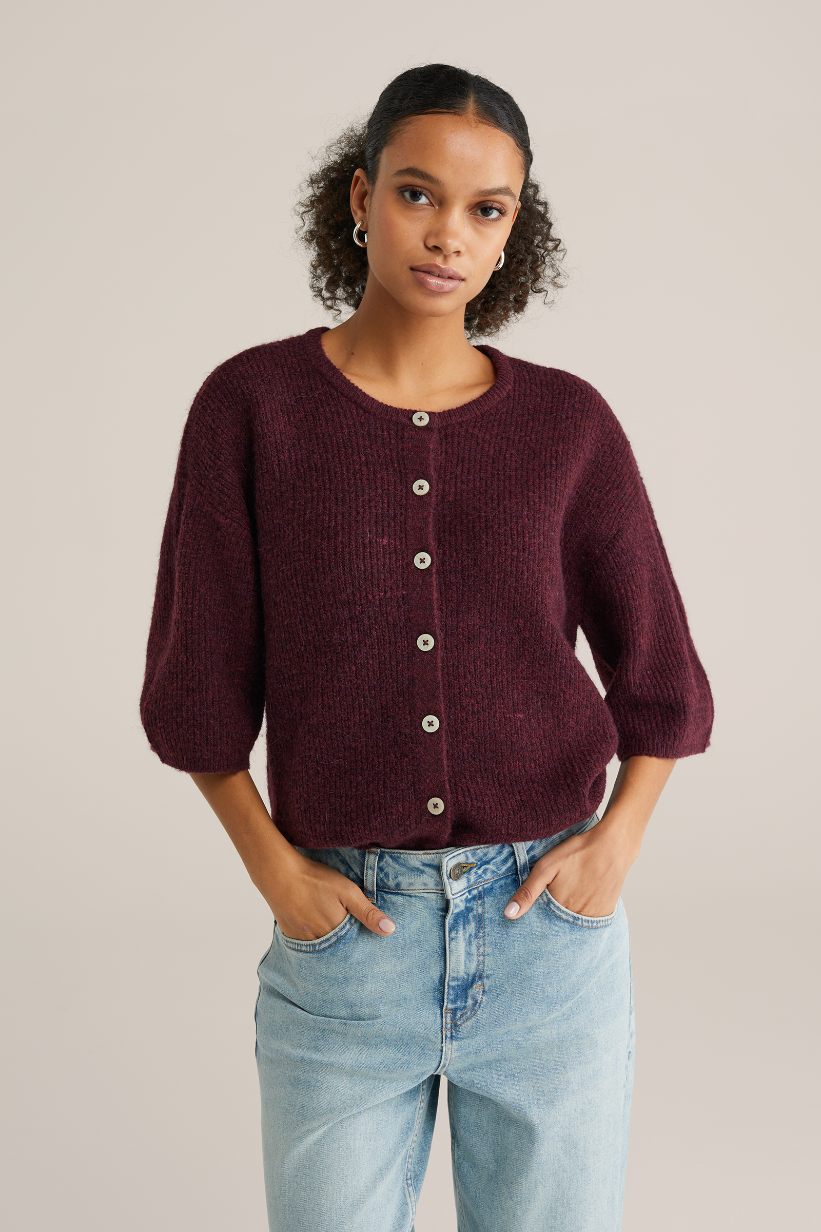 Dames vest met structuur | wefashion.com