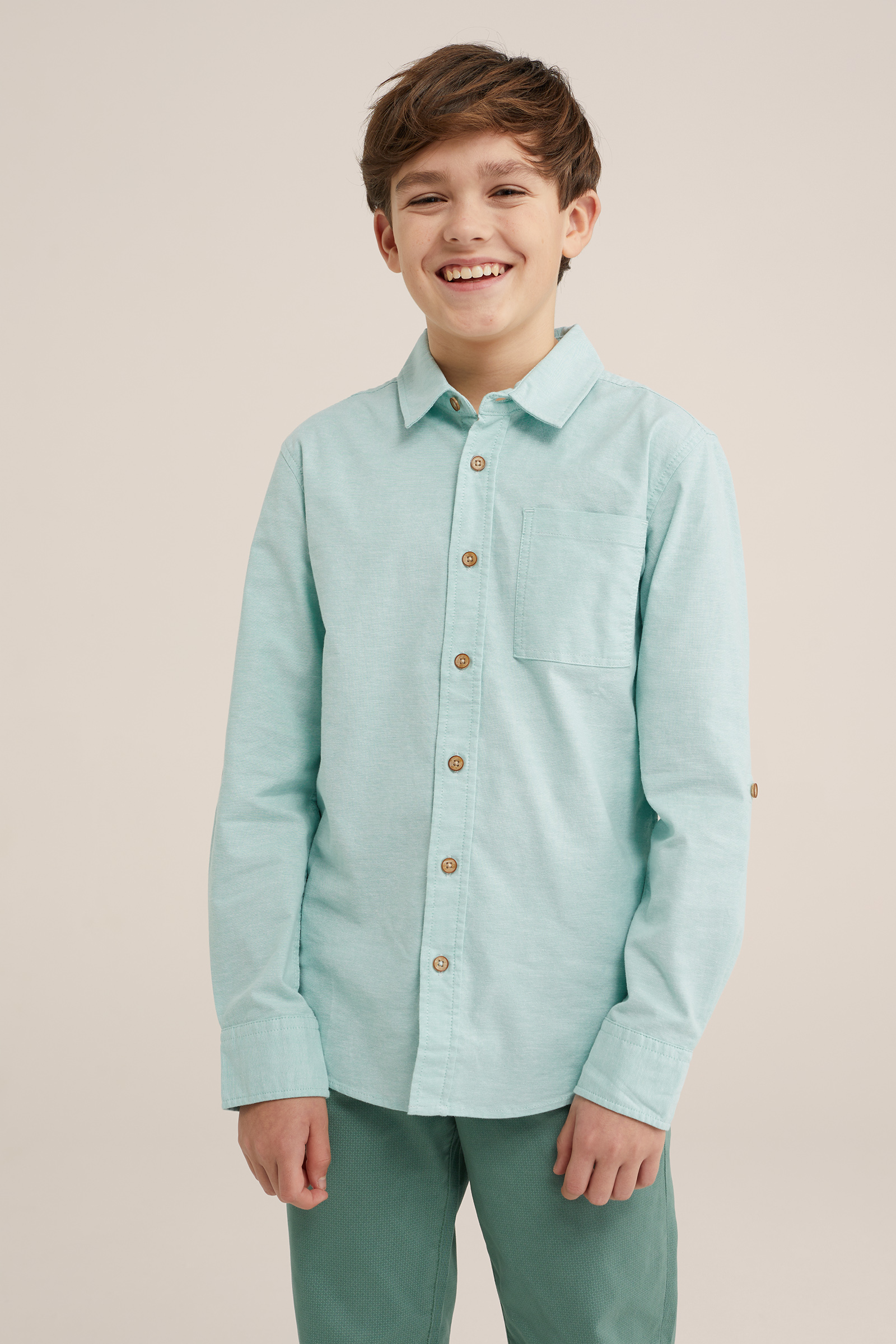 Jongens Overhemd Met Borstzak Wefashion Jongens Overhemd Met Borstzak Wefashion