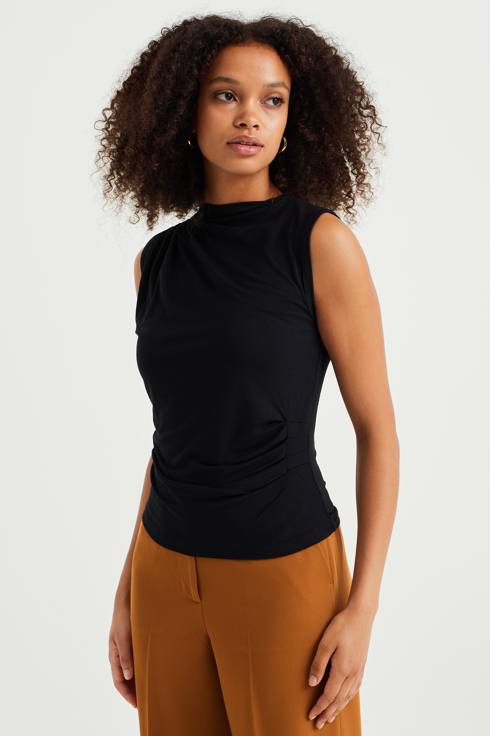 Dames gedrapeerde top | wefashion.com