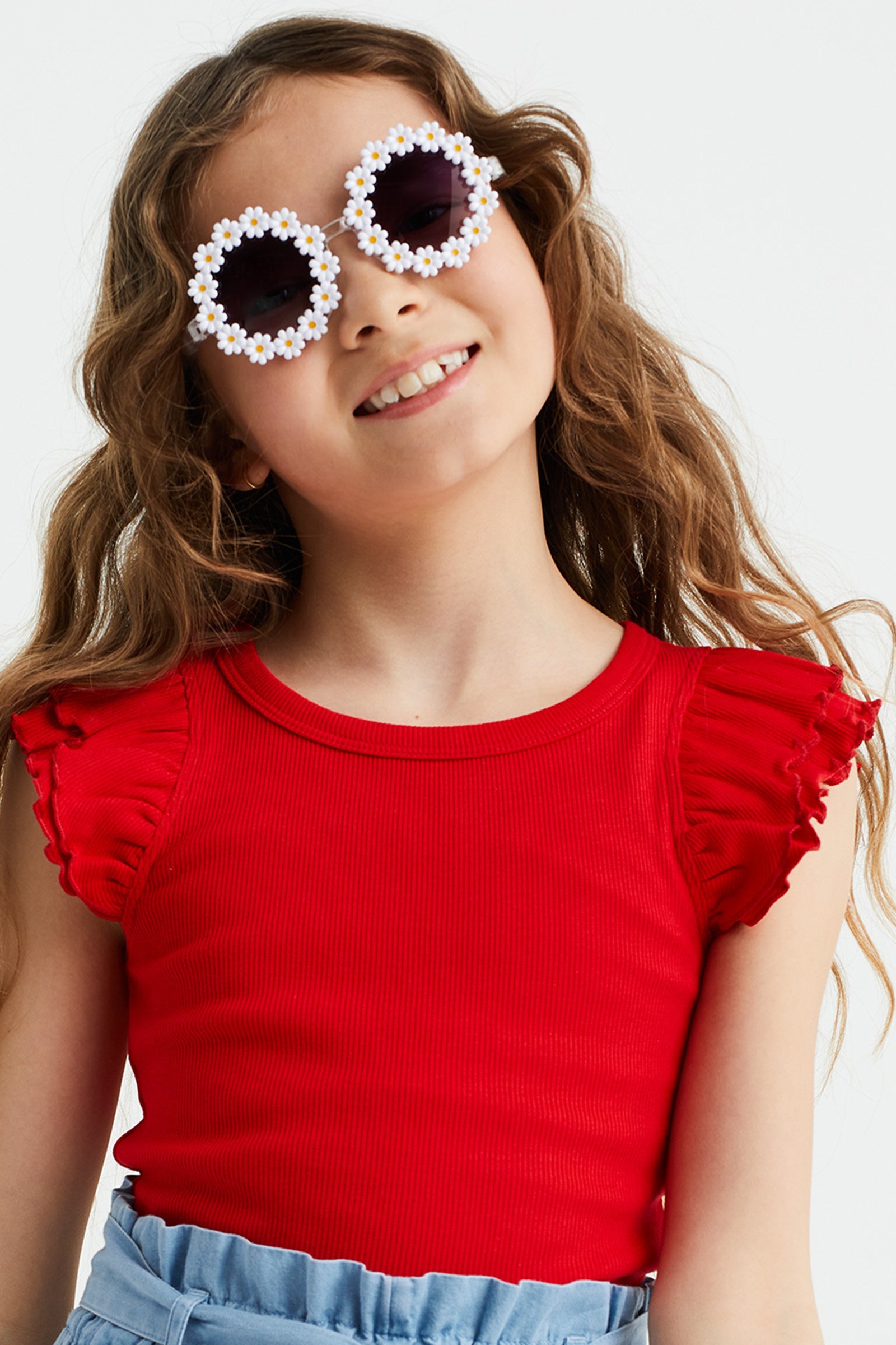 Meisjes top met ruches | wefashion.com