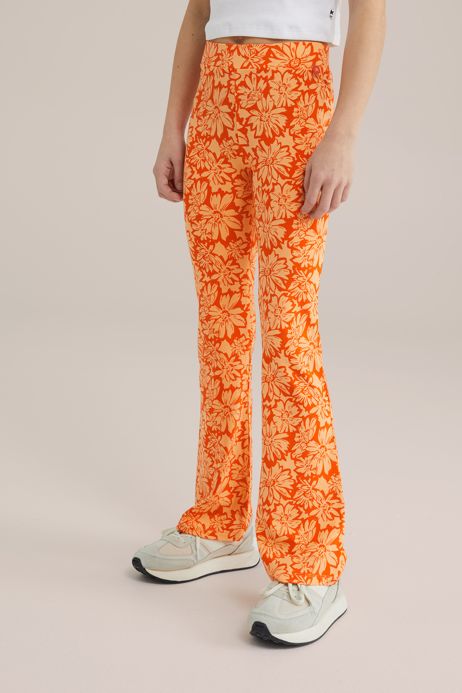Meisjes flared legging met print | wefashion.com