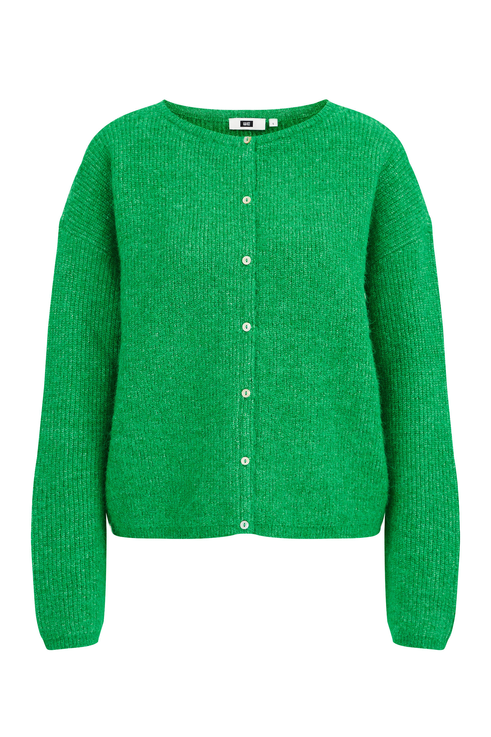 Dames gebreid vest van wolmix | wefashion.nl