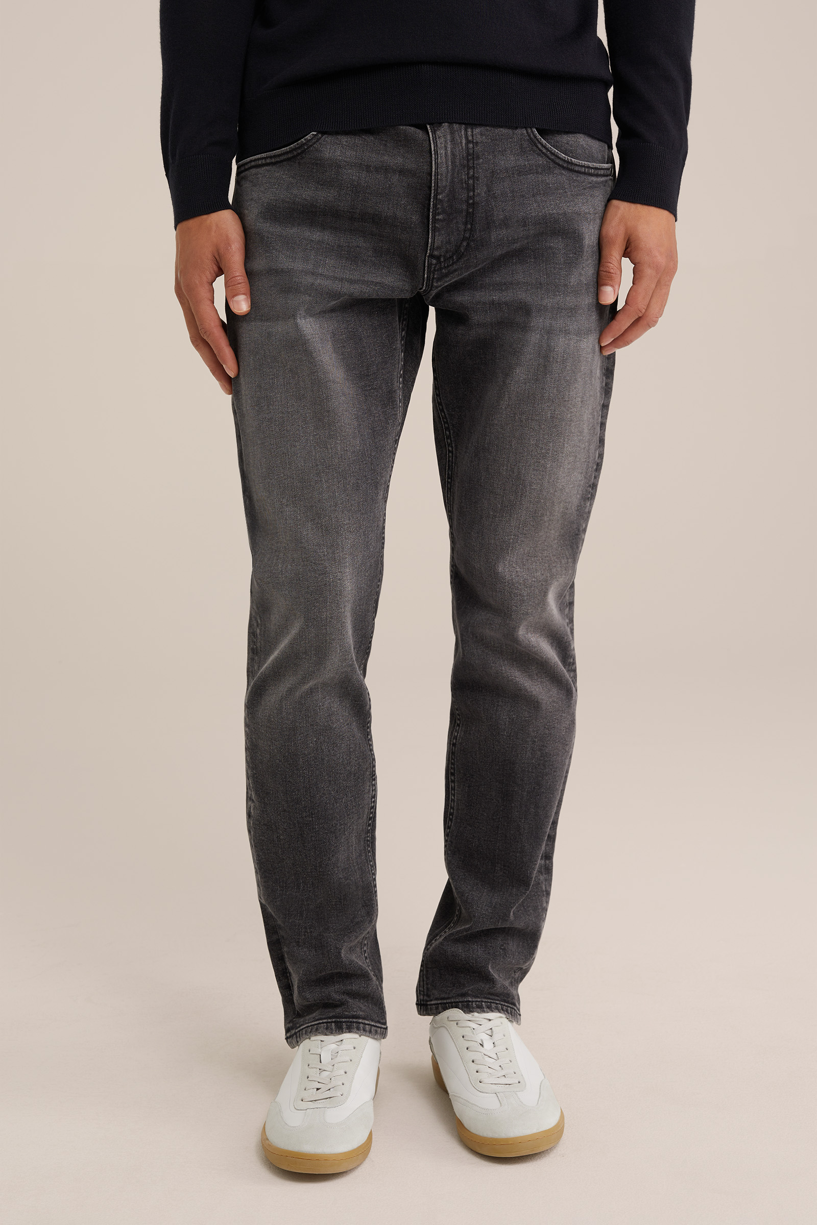 Heren regular fit jeans met medium stretch | wefashion.com