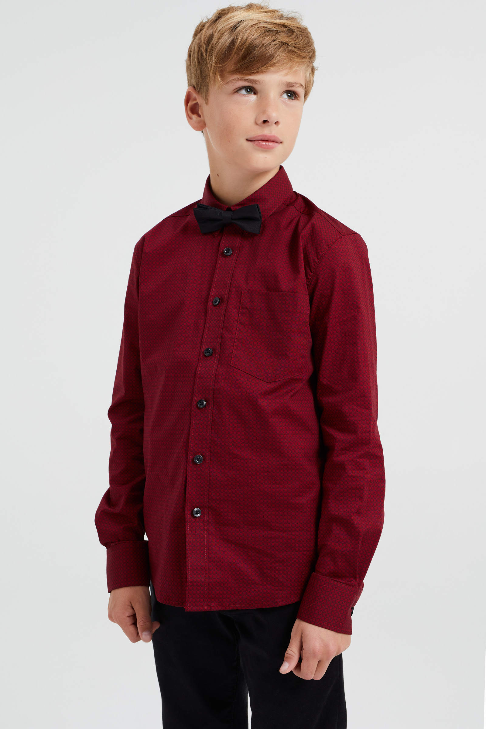 Jongens overhemd met afneembare vlinderdas | wefashion.com