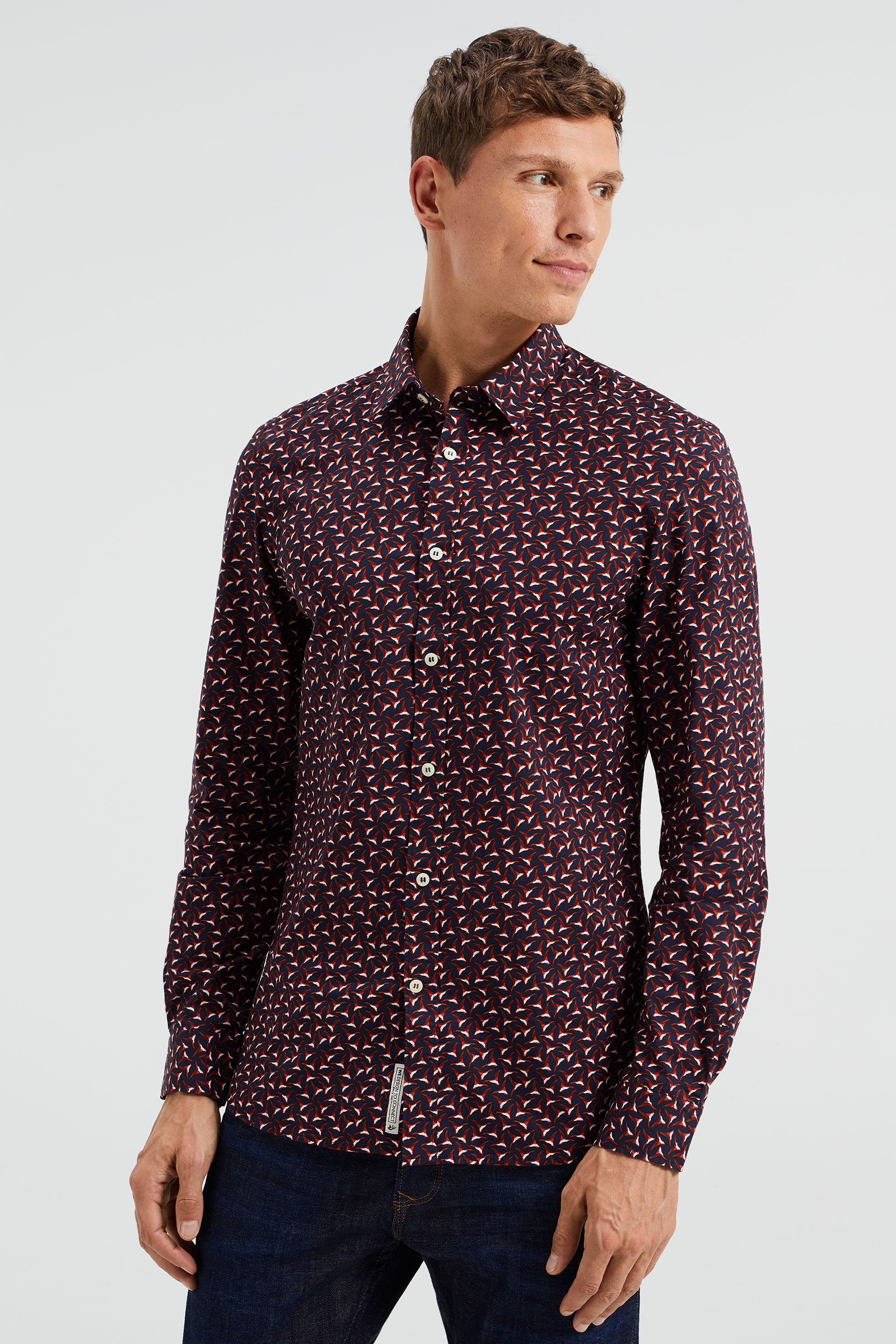 Heren tall fit overhemd met stretch | wefashion.com