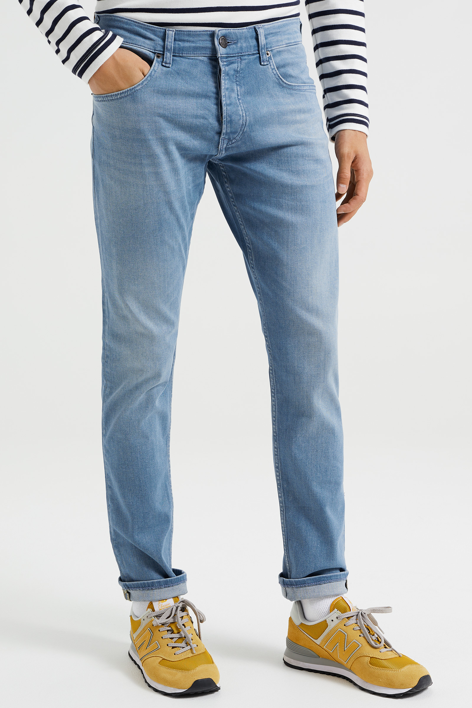 Herren-Slim-Fit-Jeans mit Komfort-Stretch | wefashion.com