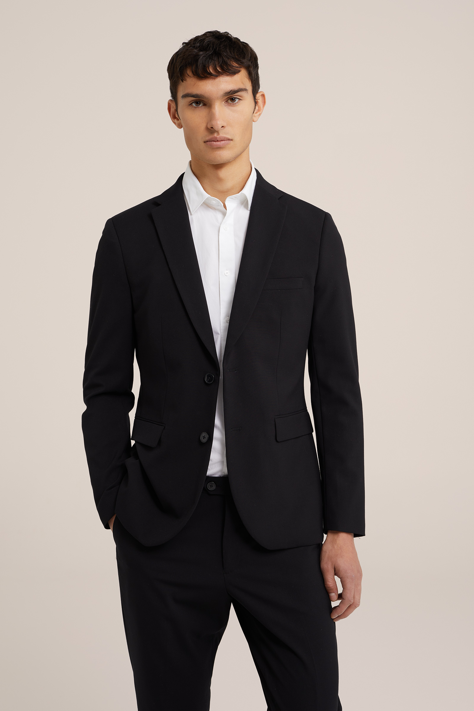 Heren Slim fit pak met stretch - THE FLEX SUIT | wefashion.com