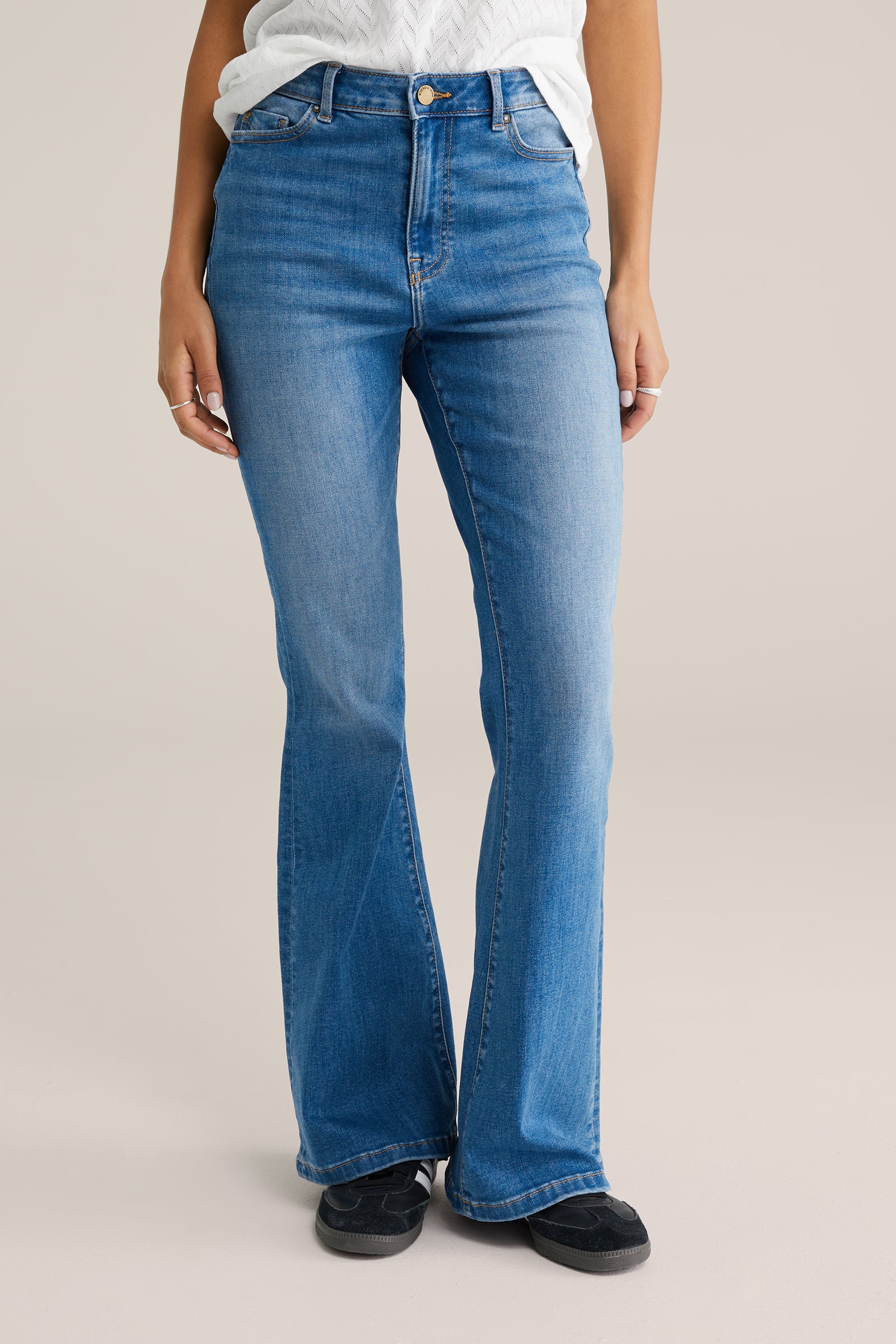 Dames high waist super flared jeans | wefashion.com