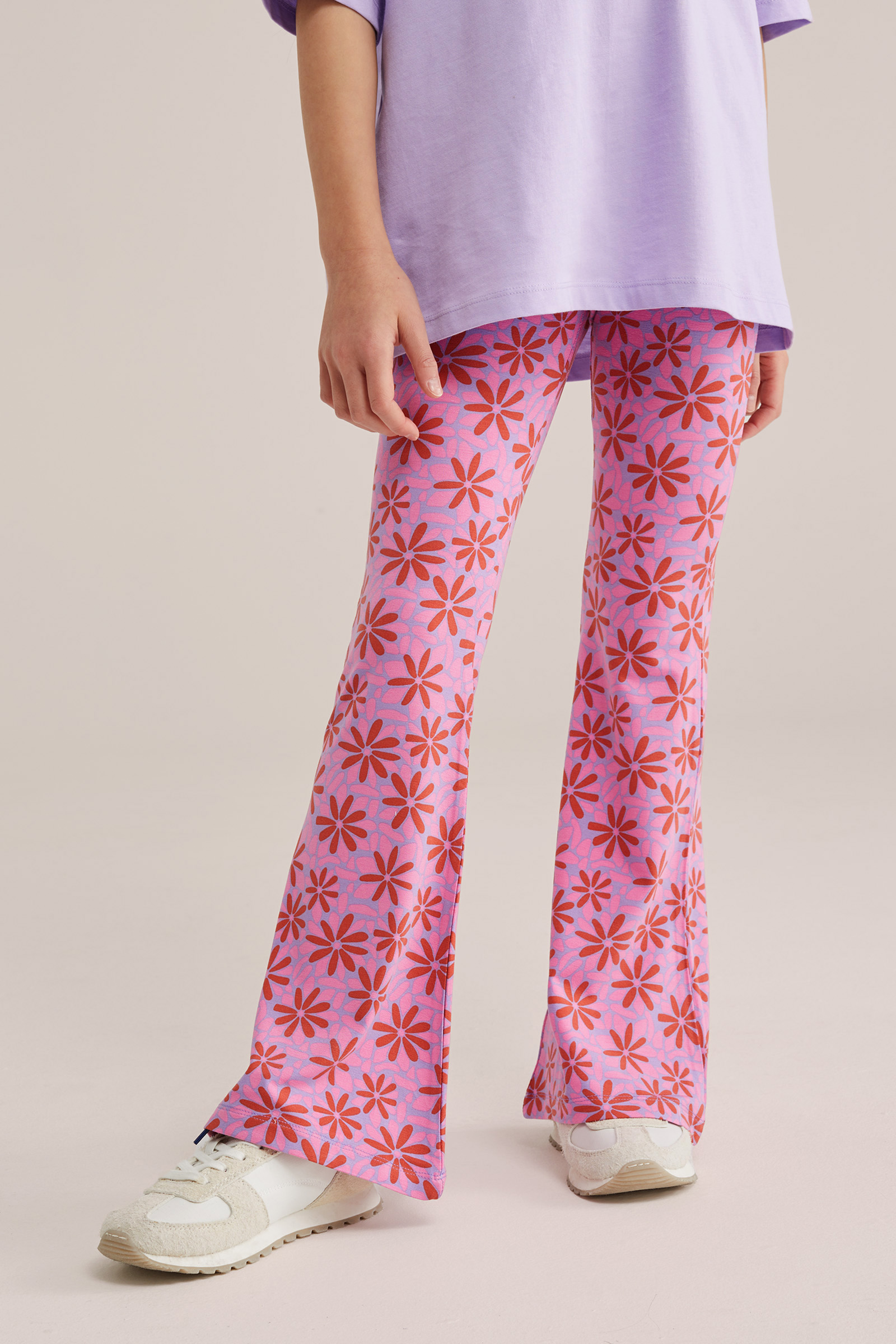 Meisjes flared legging met print | wefashion.com