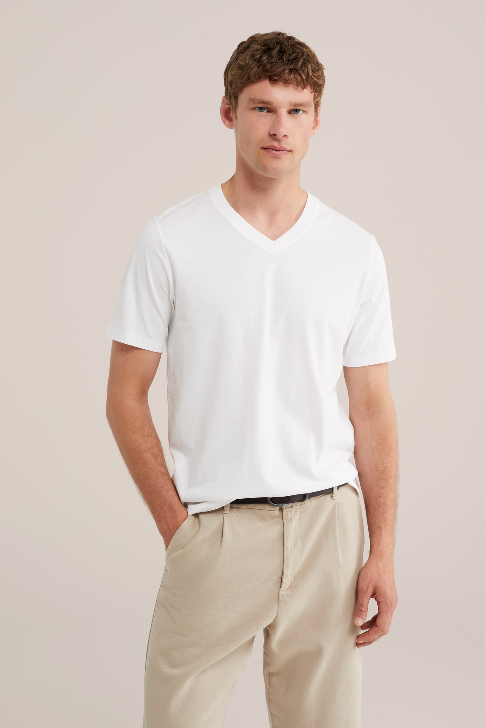 Heren Regular fit T-shirt van 100% katoen | wefashion.com
