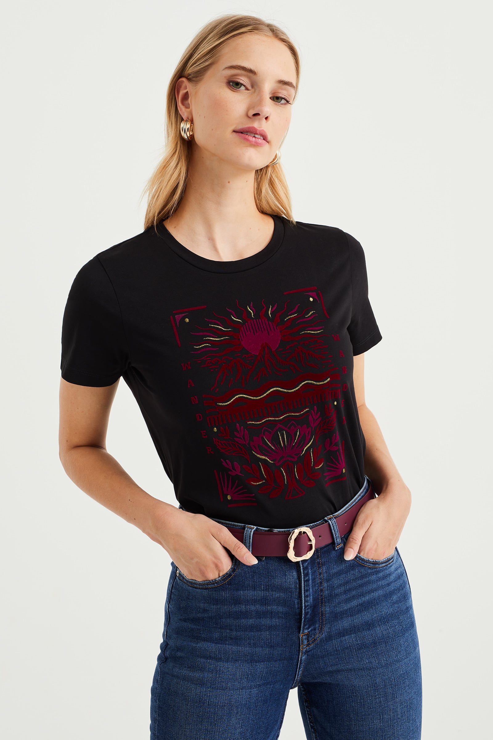 Dames T-shirt met opdruk | wefashion.com