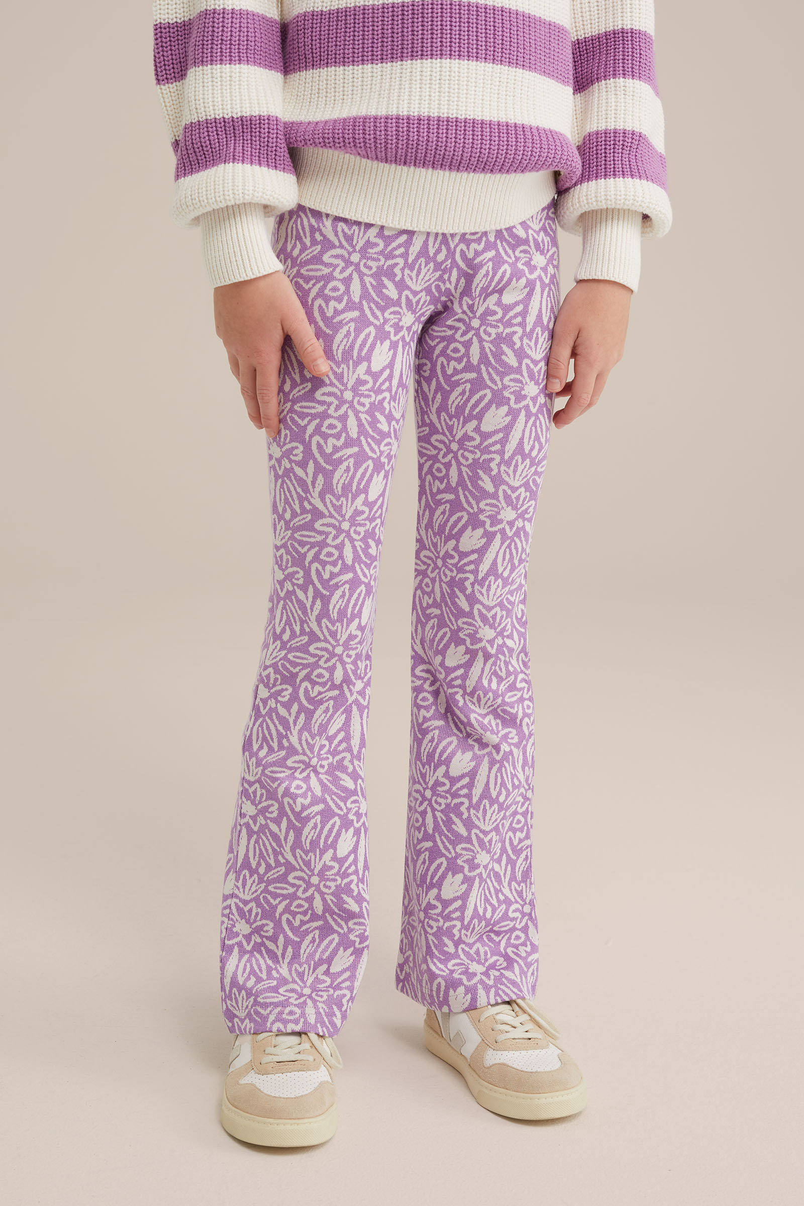 Meisjes flared legging met print | wefashion.com