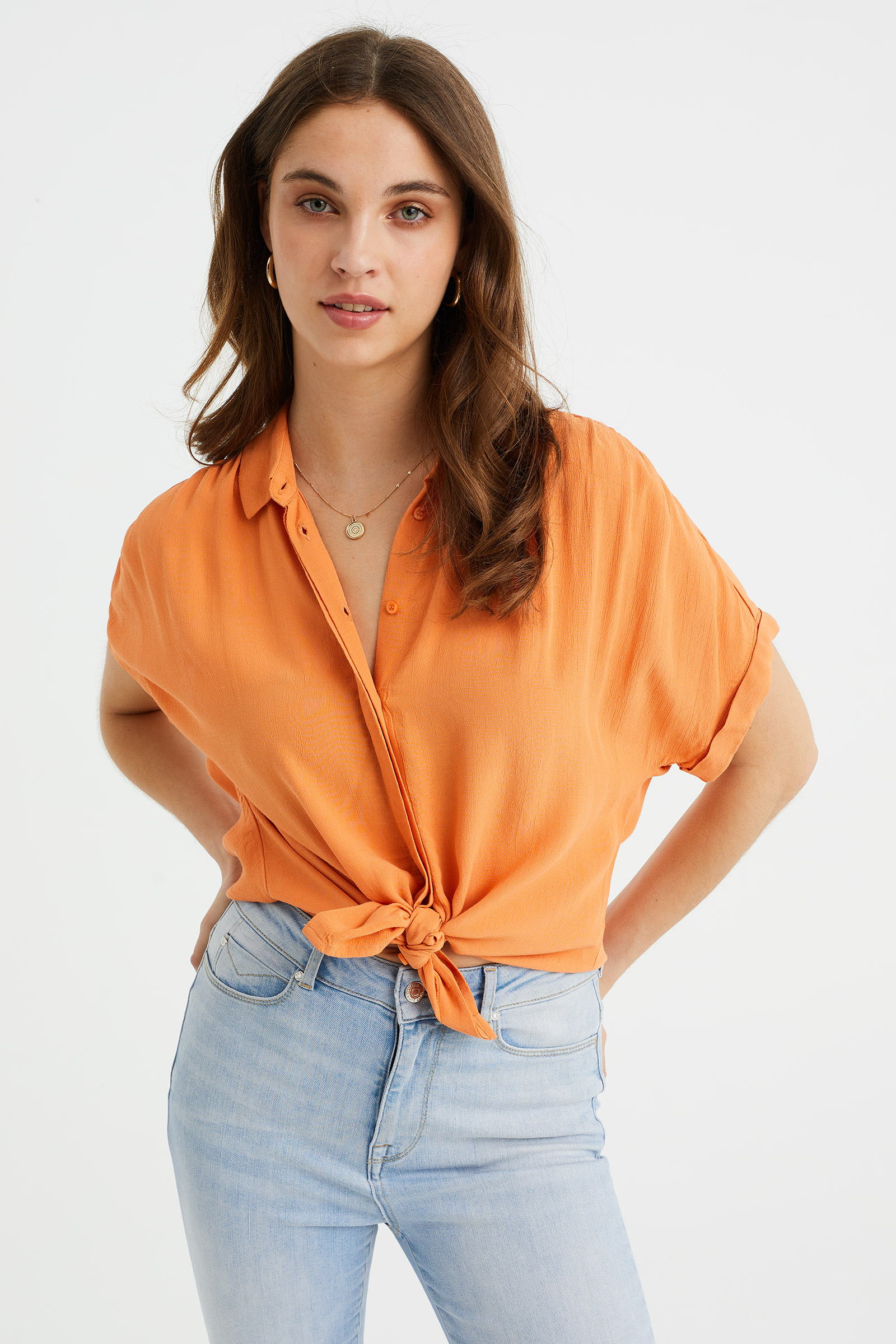 Dames blouse van viscose | wefashion.com